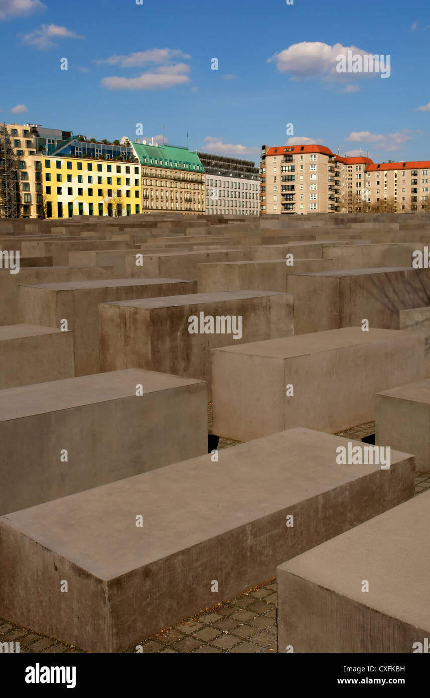 The Holocaust monument in Berlin, Germany (consist of 2711 concrete ...