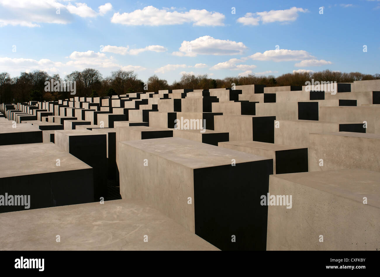 The Holocaust monument in Berlin, Germany (consist of 2711 concrete ...