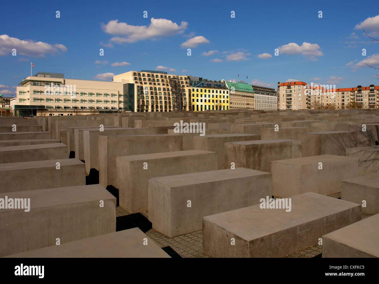 The Holocaust monument in Berlin, Germany (consist of 2711 concrete ...