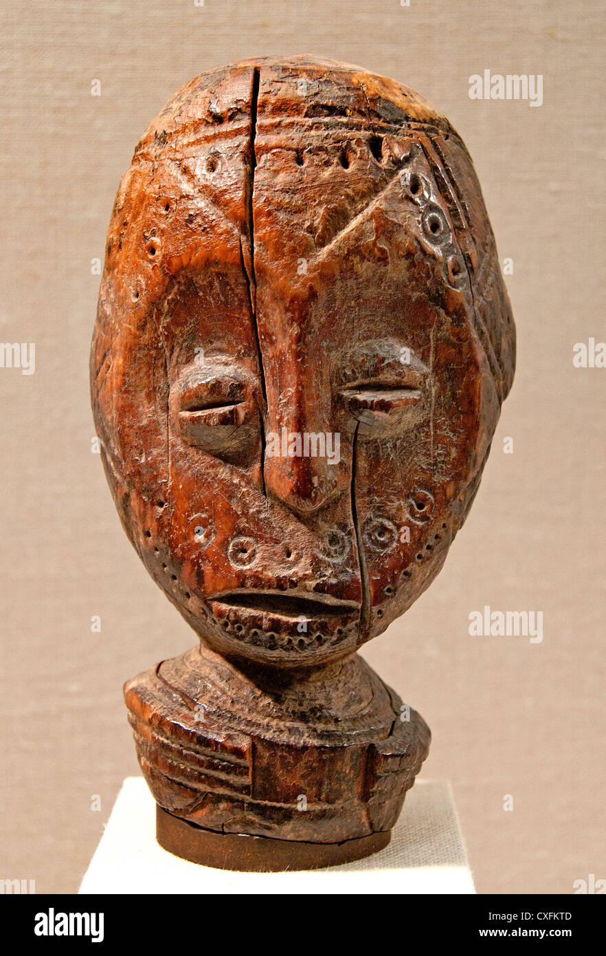 Head Bwami 19th century Democratic Republic of the Congo Pangi Lega ...
