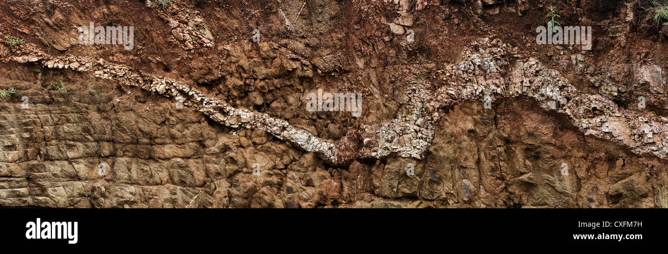 Indian rock structure. Andhra Pradesh, India. Panoramic Stock Photo - Alamy