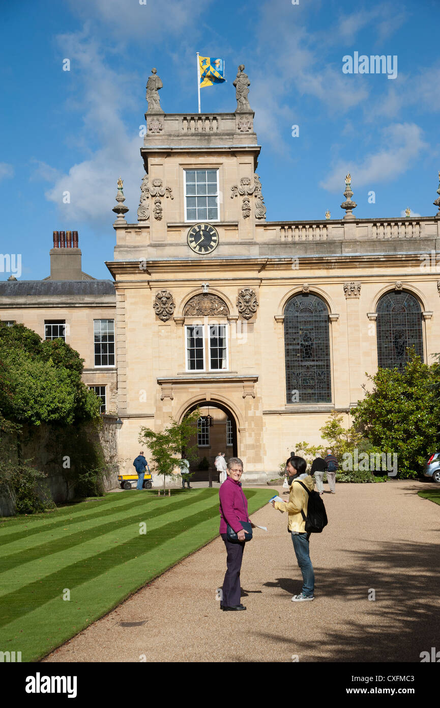 The Chapel at Trinity College Oxford seen from Front Quadrangle ...