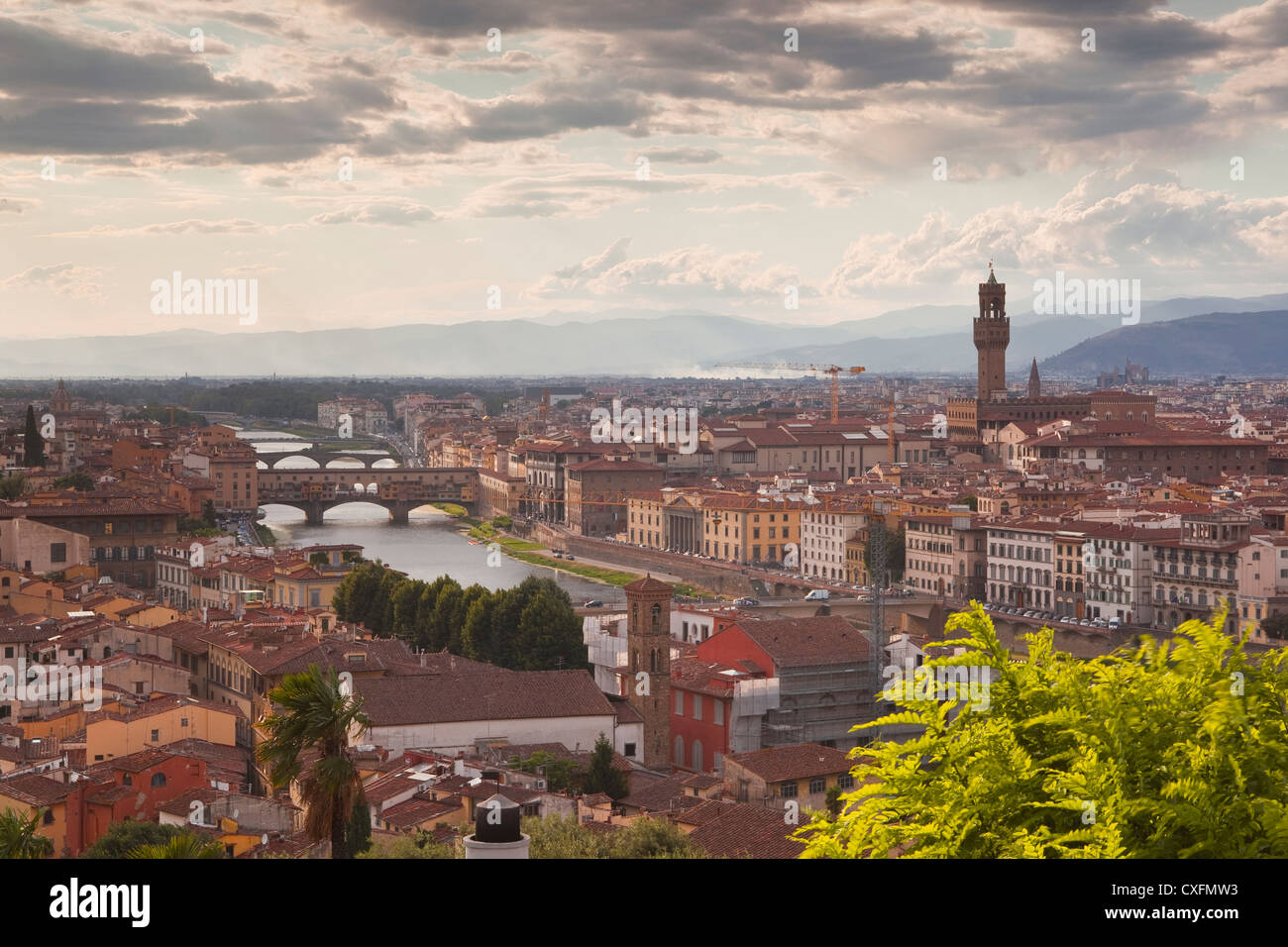 Florence skyline cathedral dome sunset hi-res stock photography and ...