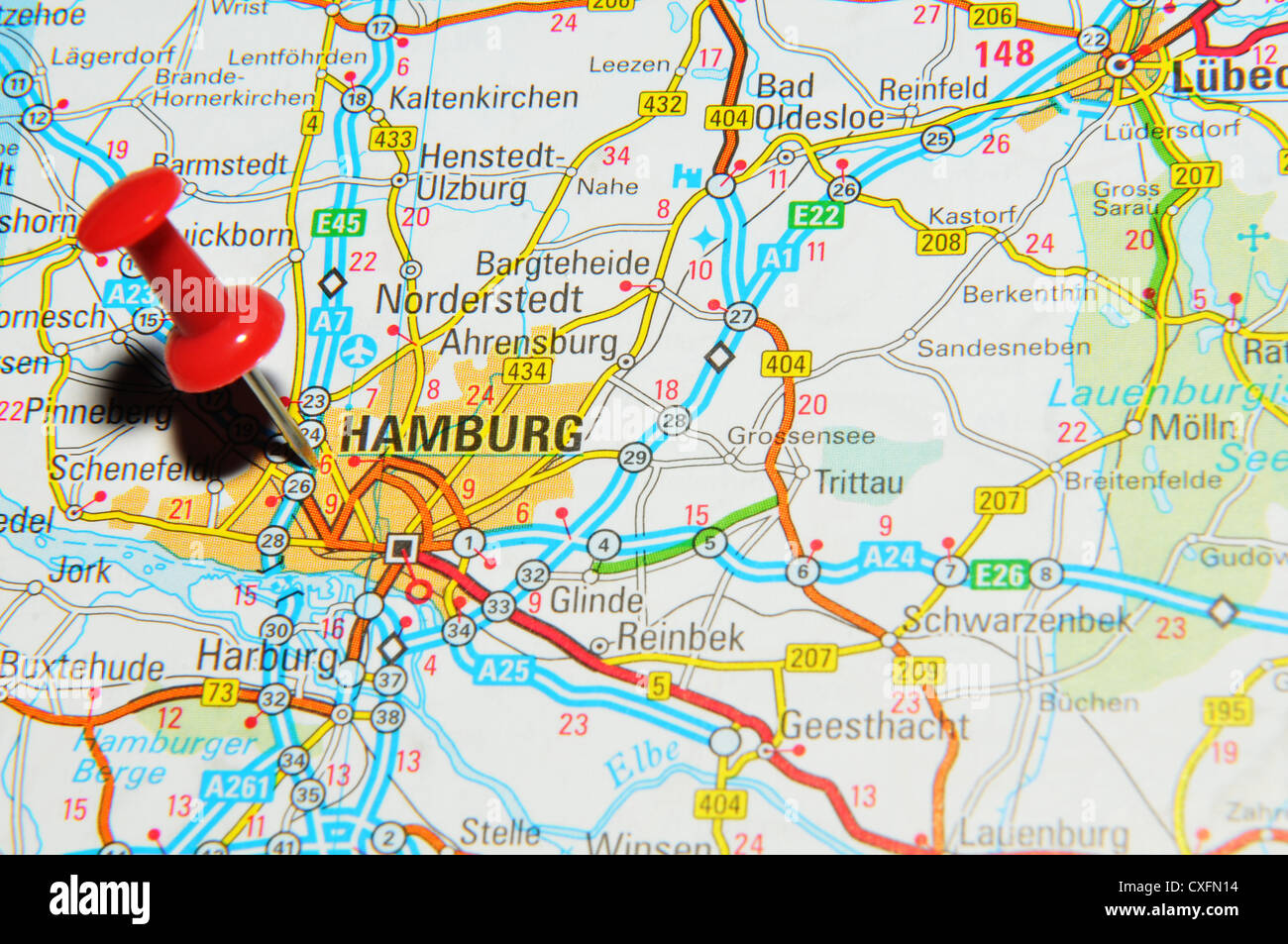 Big cities maps hi-res stock photography and images - Alamy