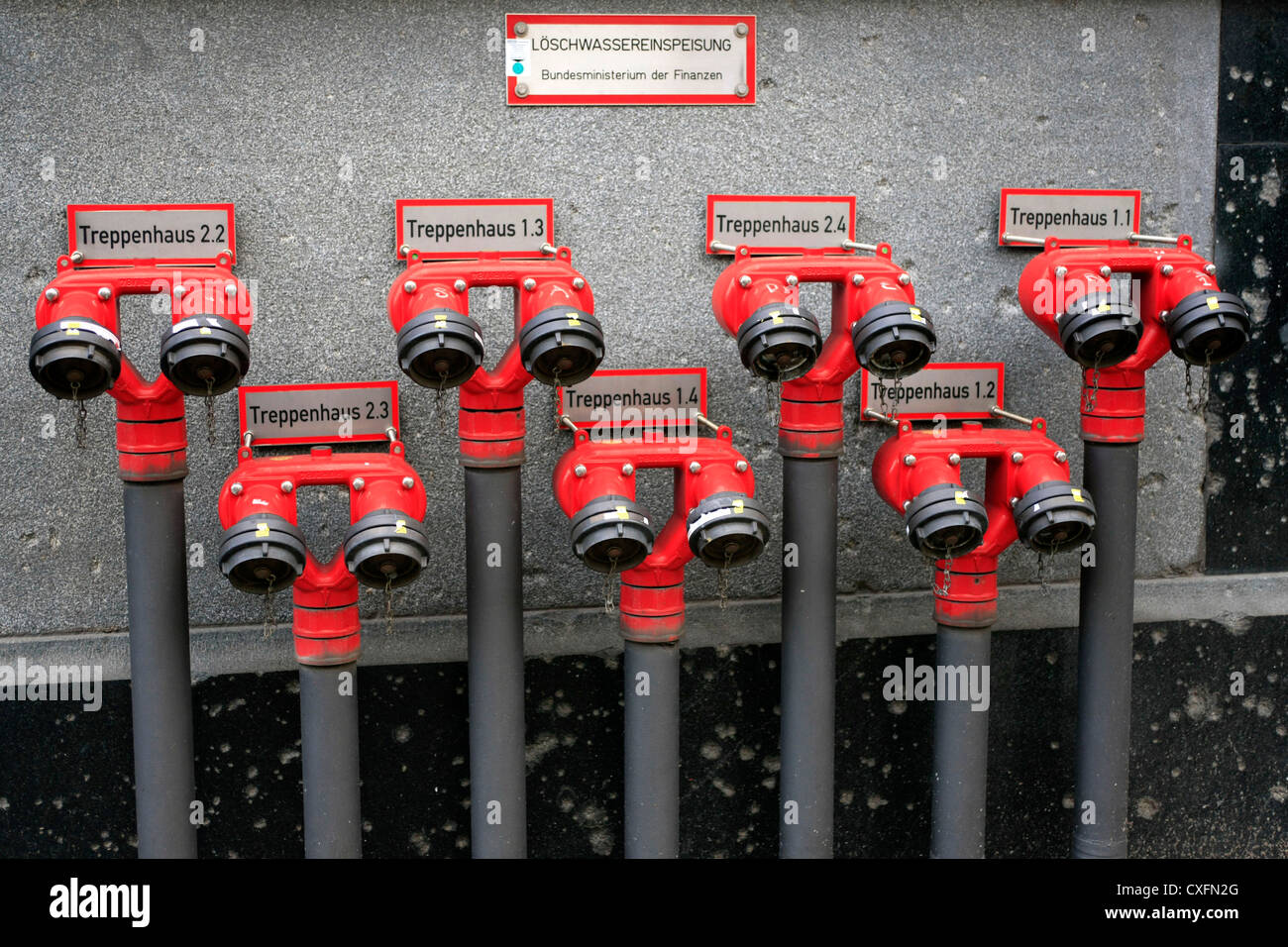 Berlin Fire Dept Hosepipe Hydrants Stock Photo - Alamy