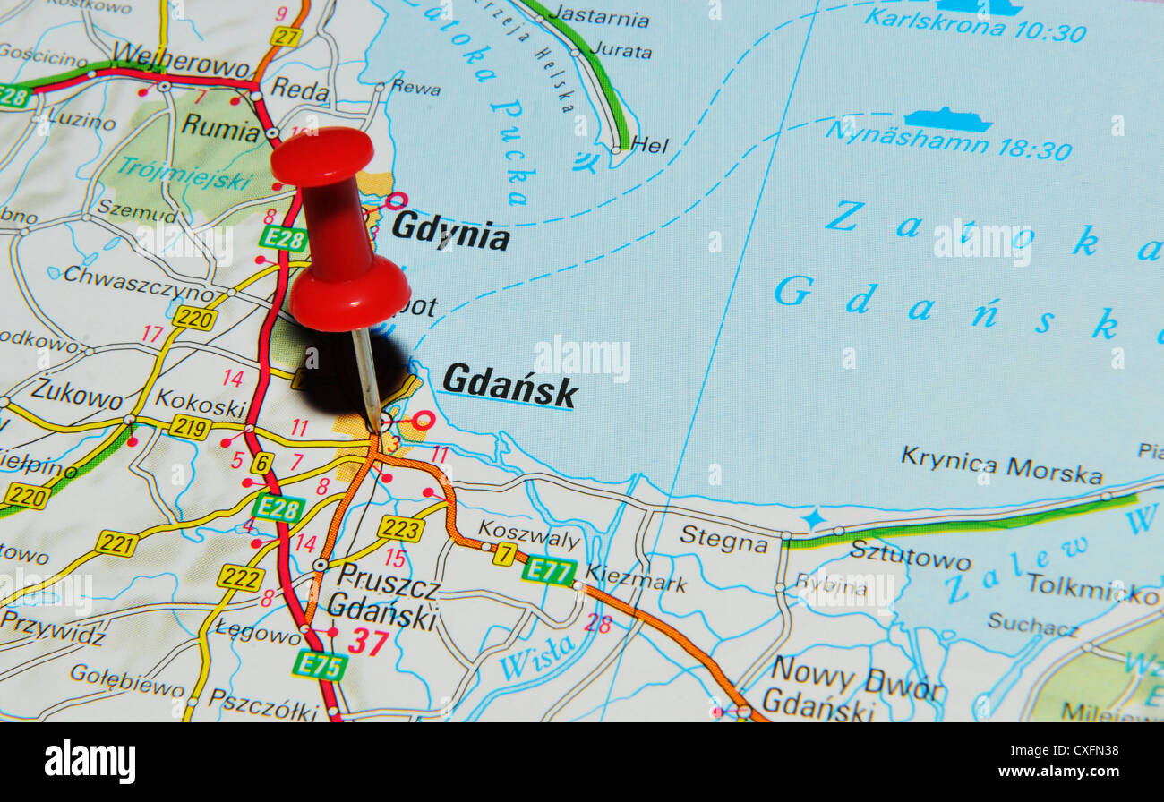 Gdansk maps hi-res stock photography and images - Alamy