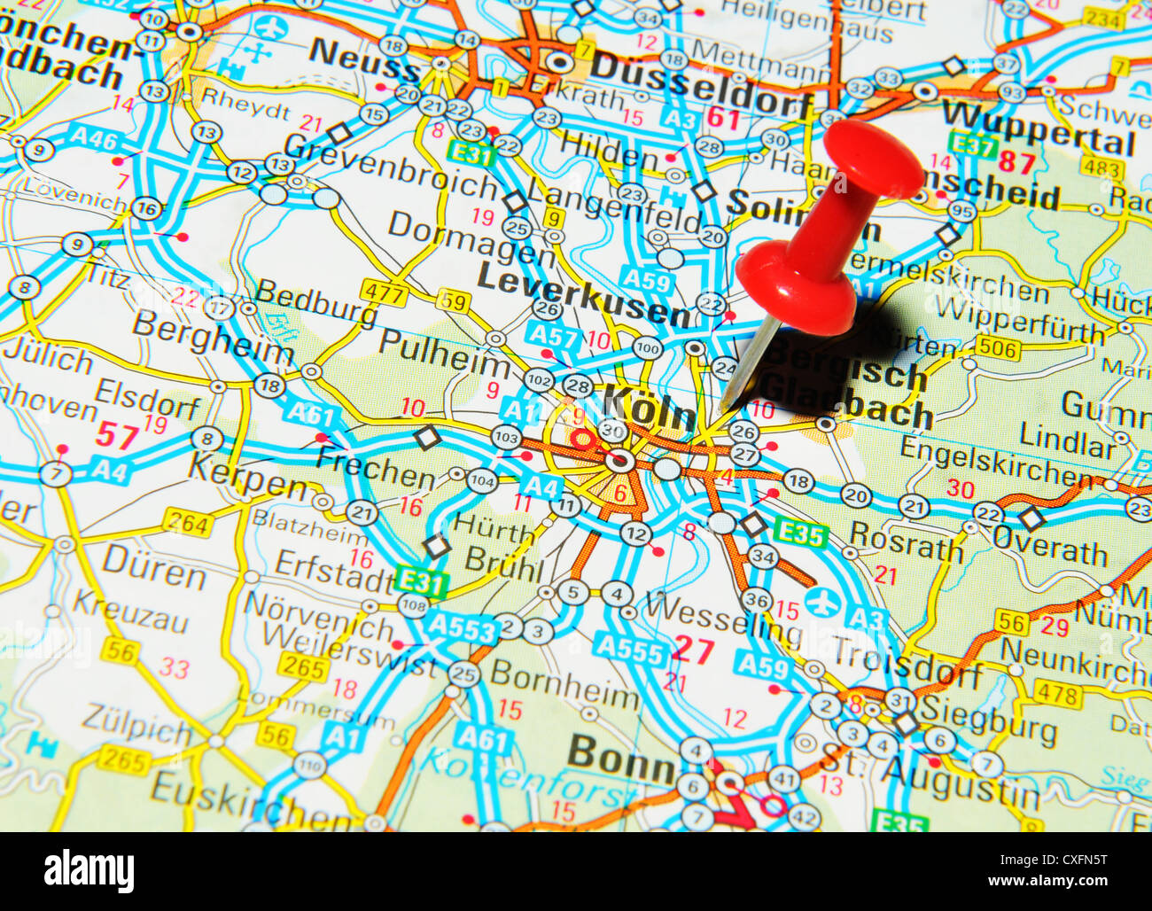 German town map tourist hi-res stock photography and images - Alamy