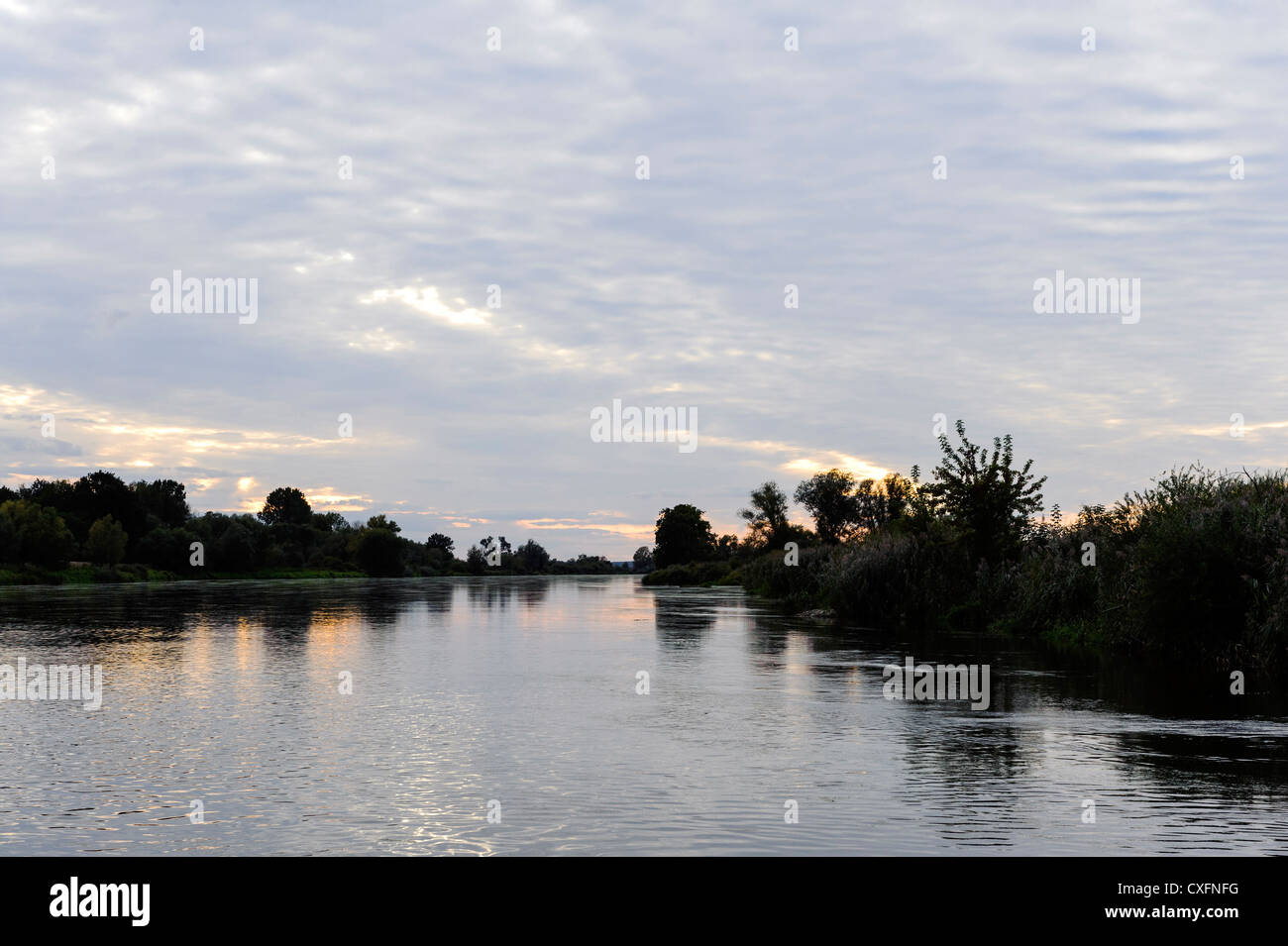 River Warta in National park mouth of Warta, (Park Narodowy Ujscie ...