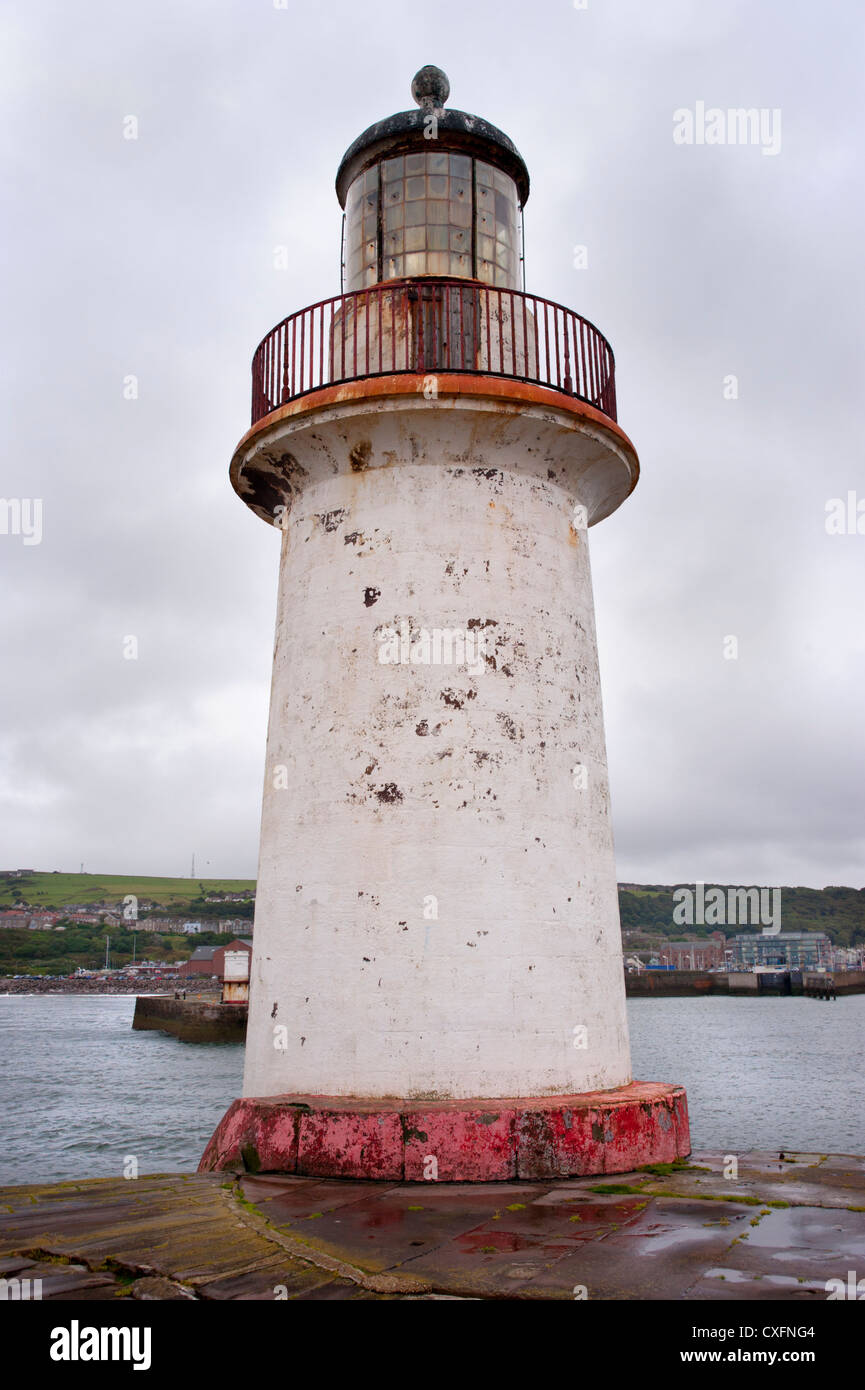 Whitehaven harbour and lighthouse, Cumbria Stock Photo - Alamy