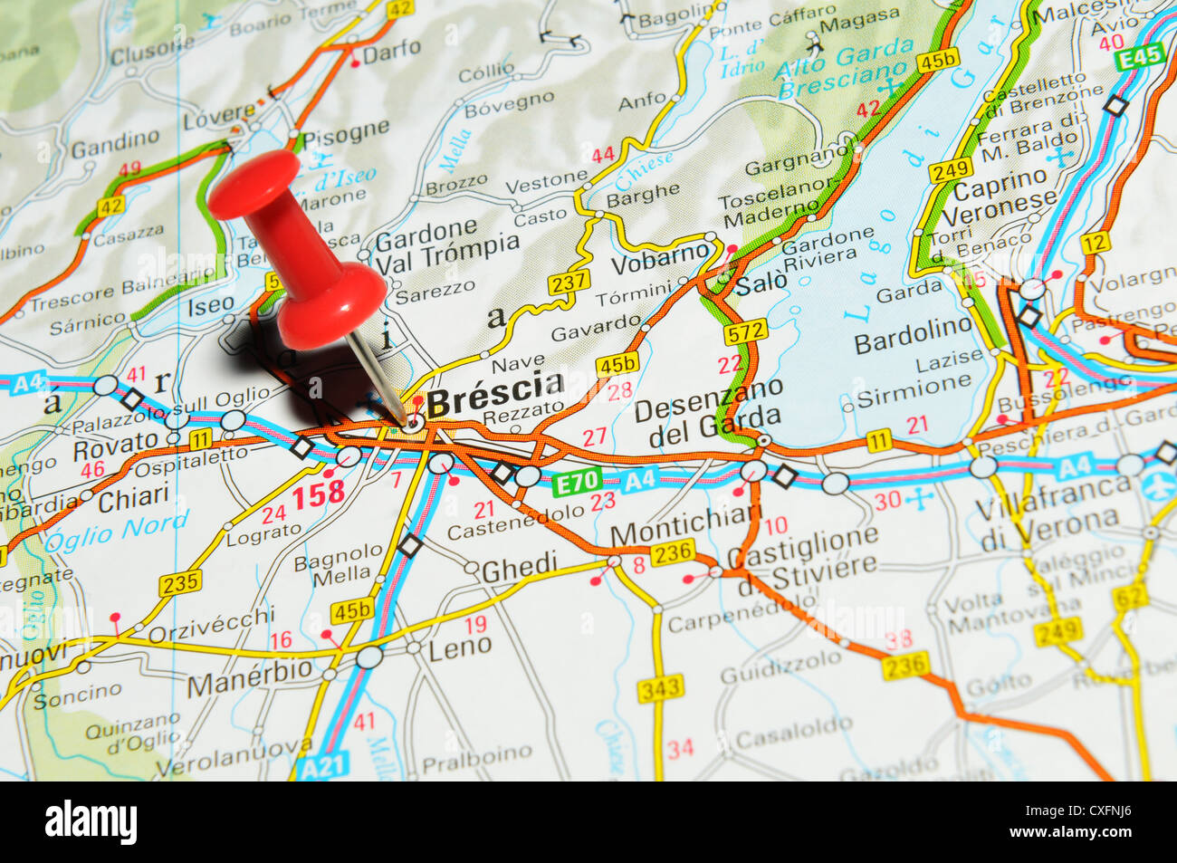 Map of brescia hi-res stock photography and images - Alamy