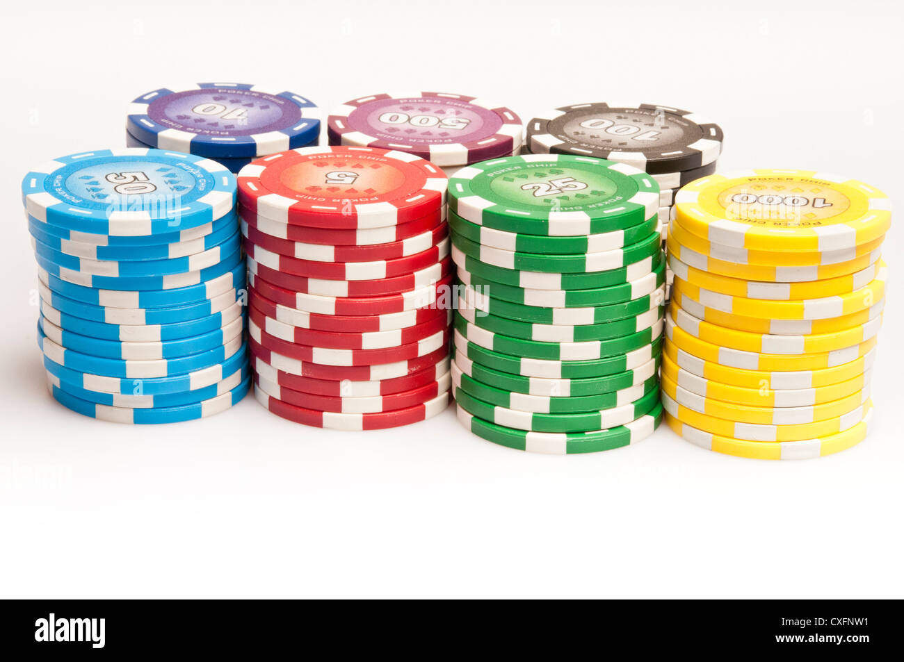 casino tokens or poker chips Stock Photo - Alamy