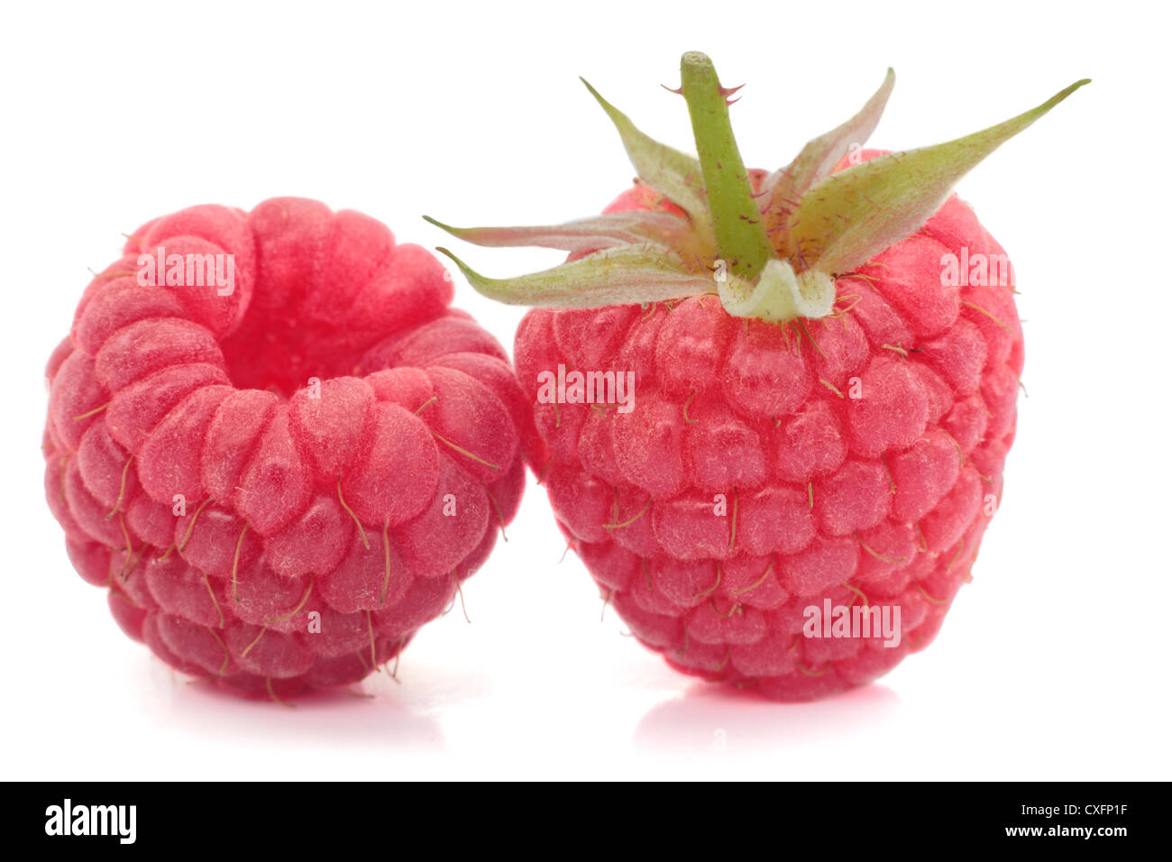 Two raspberries hi-res stock photography and images - Alamy