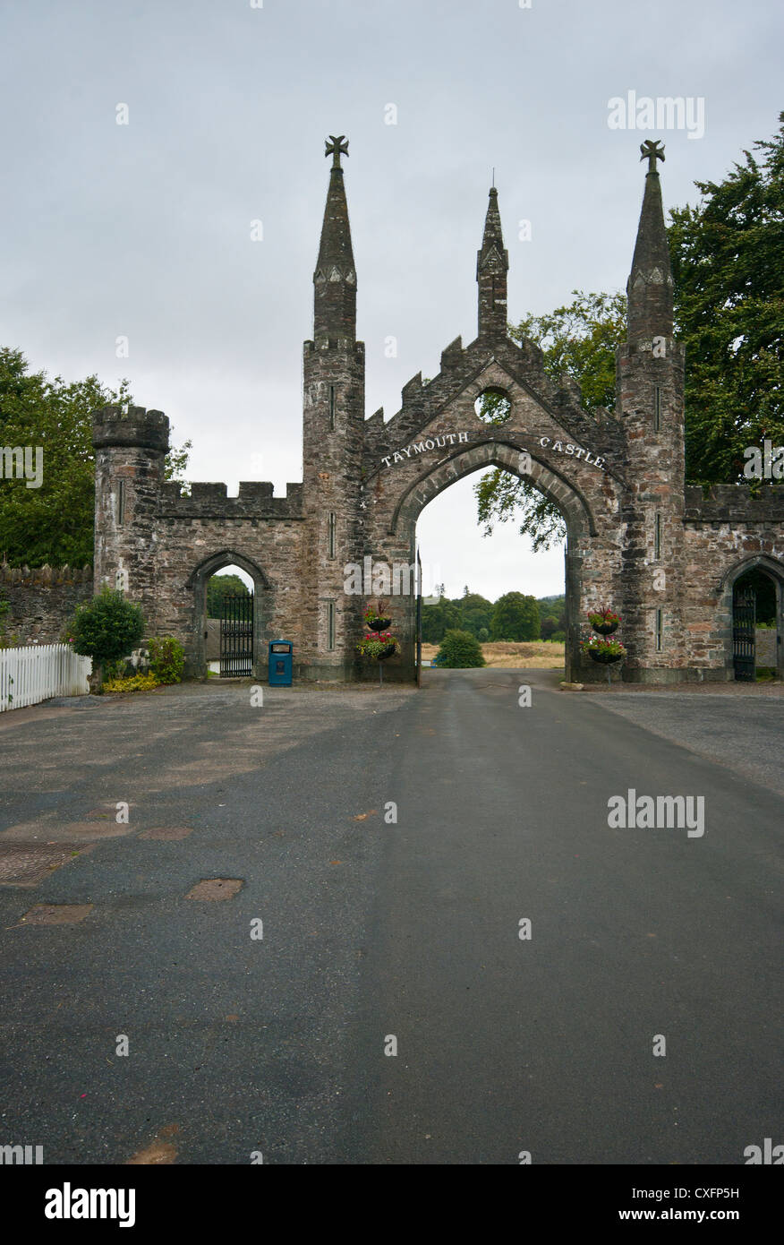 The Entrance To Taymouth Castle Kenmore Perth and Kinross Scotland ...