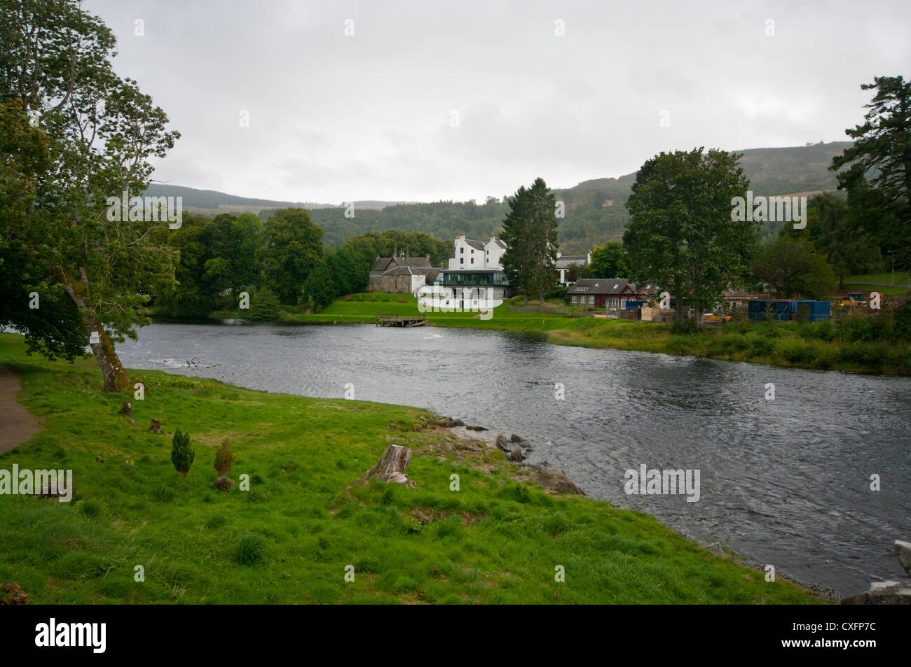 The River Tay at Kenmore Perth and Kinross Scotland Stock Photo - Alamy