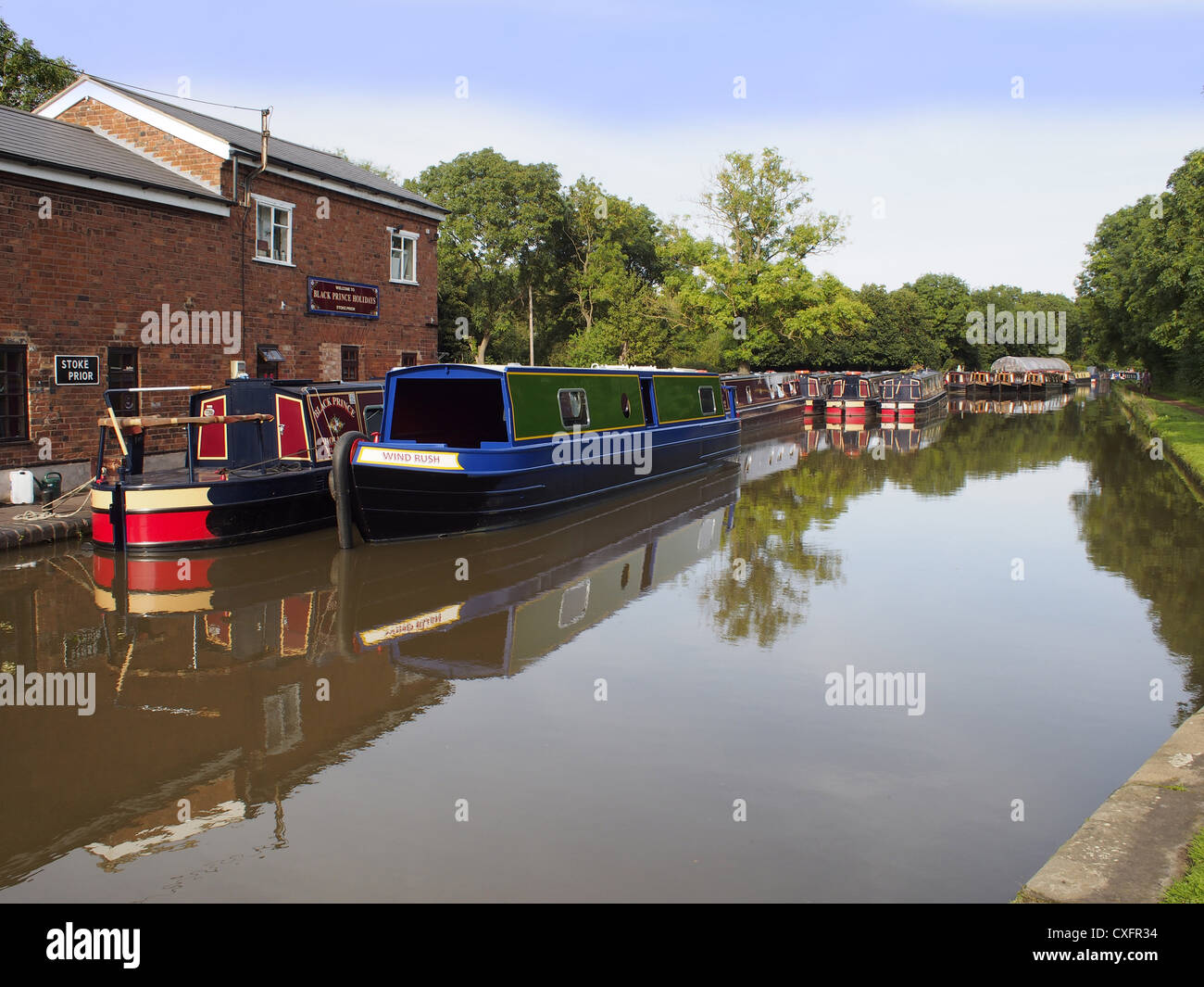 the worcester and birmingham canal stoke prior worcestershire Stock ...