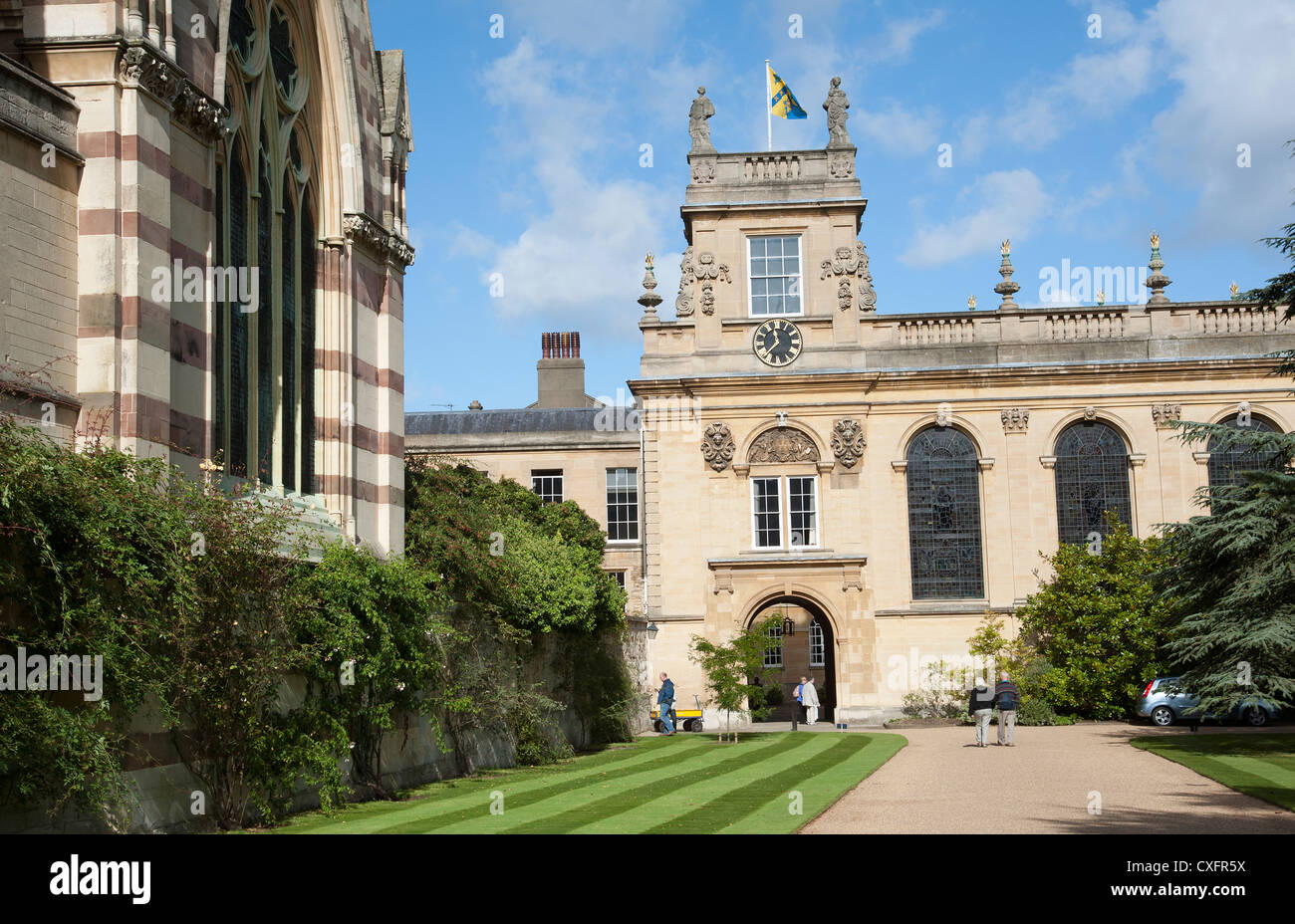 The Chapel at Trinity College Oxford seen from Front Quadrangle ...