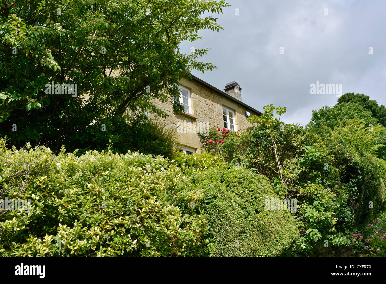 house high street stanton cotswolds gloucestershire uk Stock Photo - Alamy