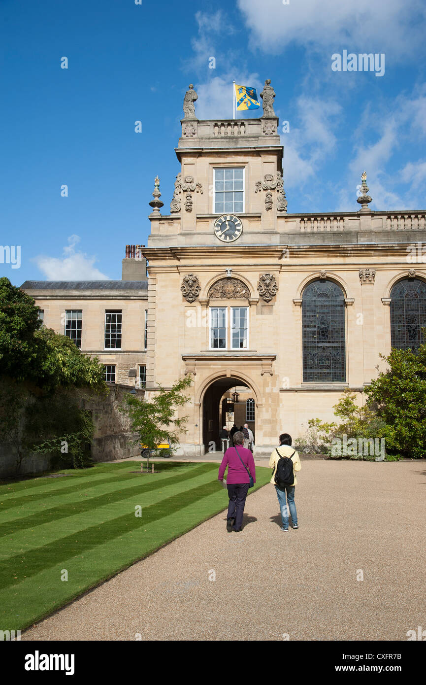 The Chapel at Trinity College Oxford seen from Front Quadrangle ...