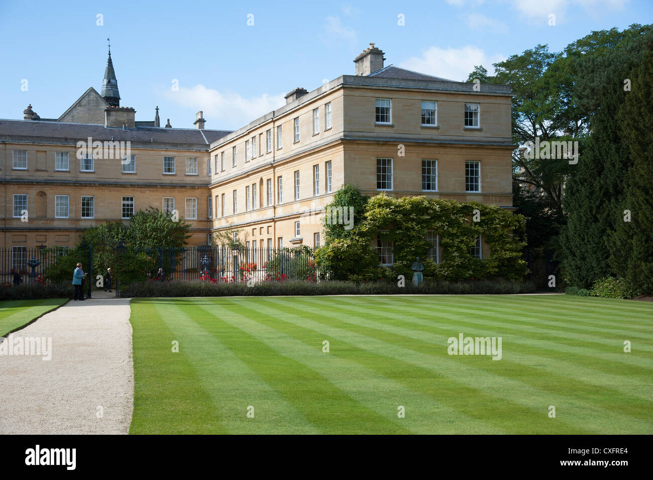 Trinity College Oxford University seen from the Garden Quadrangle ...