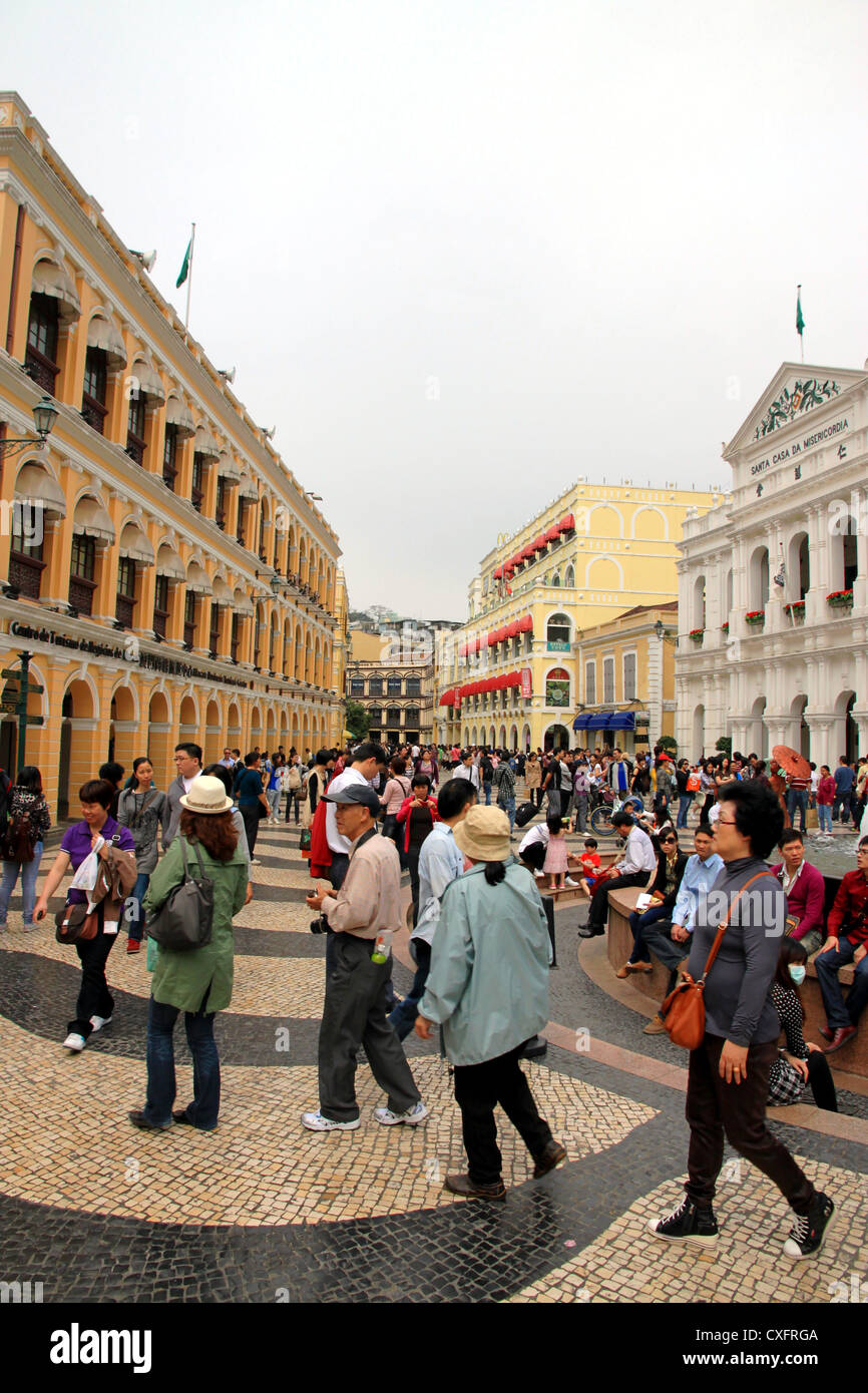 Senado Square in Macau Stock Photo - Alamy