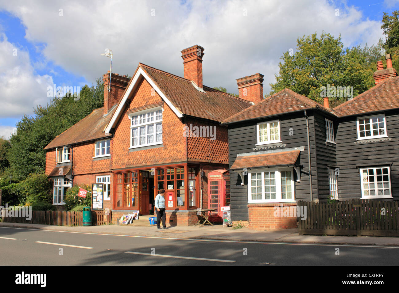 The village store and tea rooms at Abinger Hammer near Dorking Surrey ...
