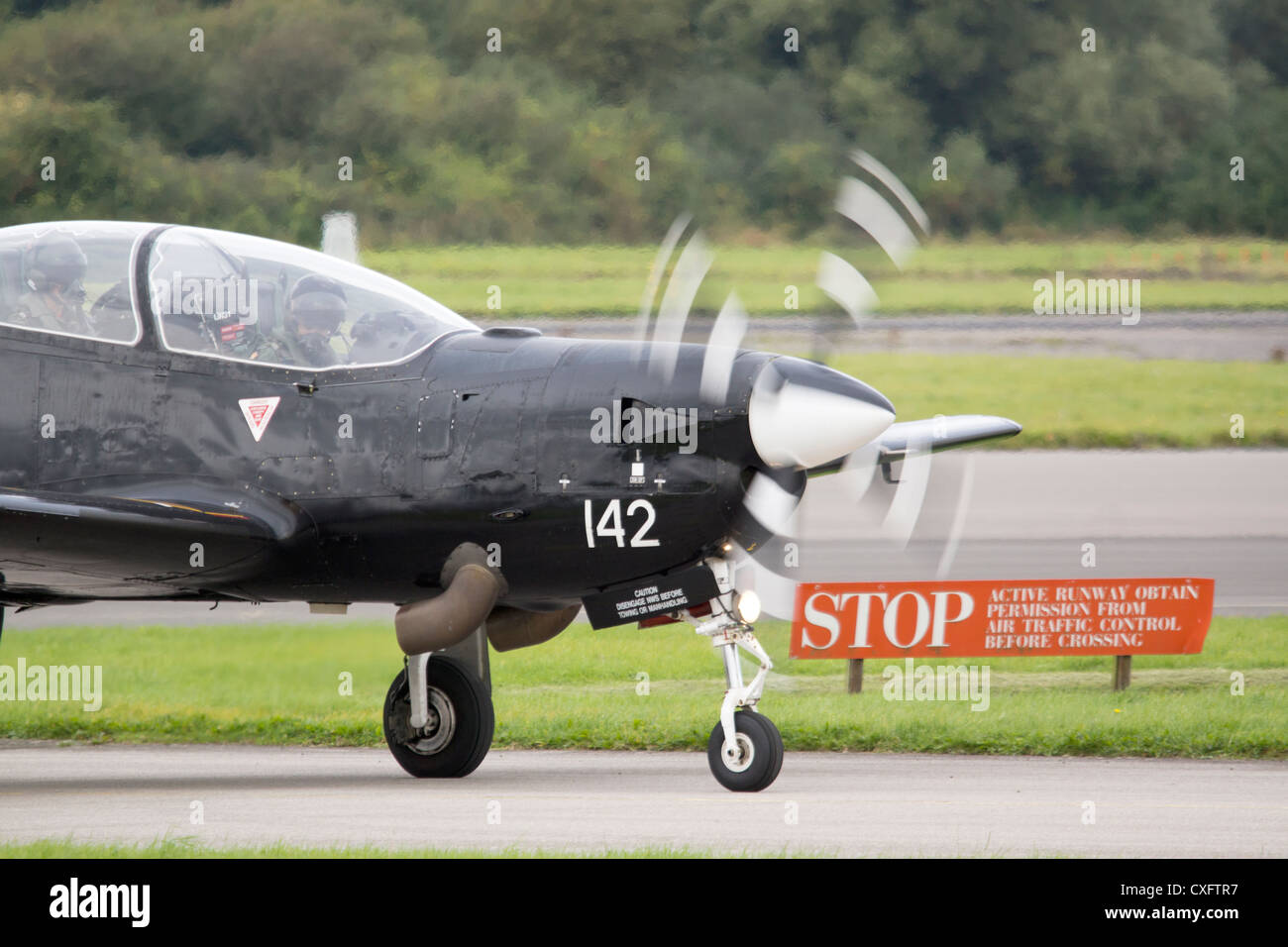RAF Short Tucano T1 basic trainer Stock Photo - Alamy