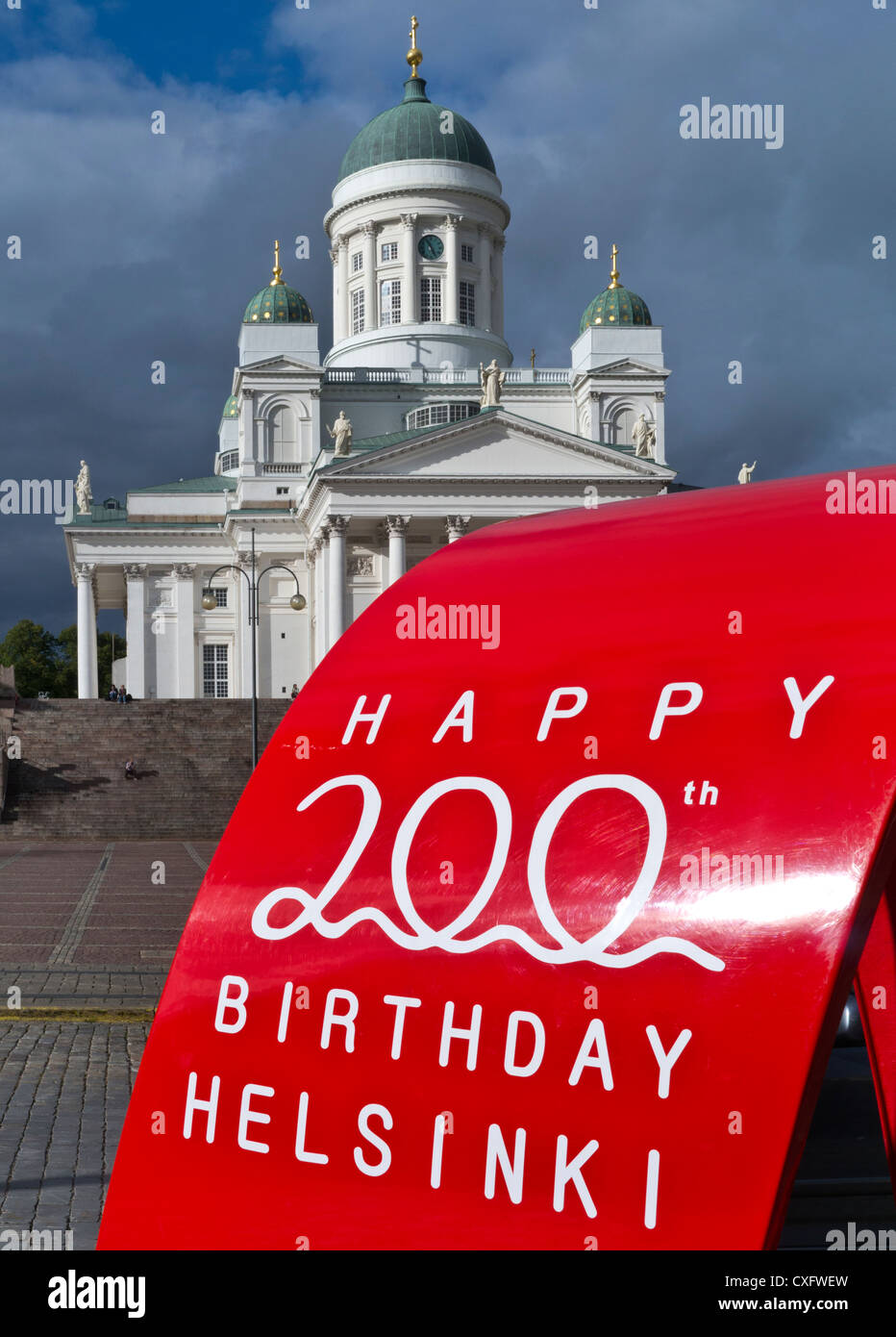 Helsinki Bicentennial (200th) celebration display with Helsinki ...