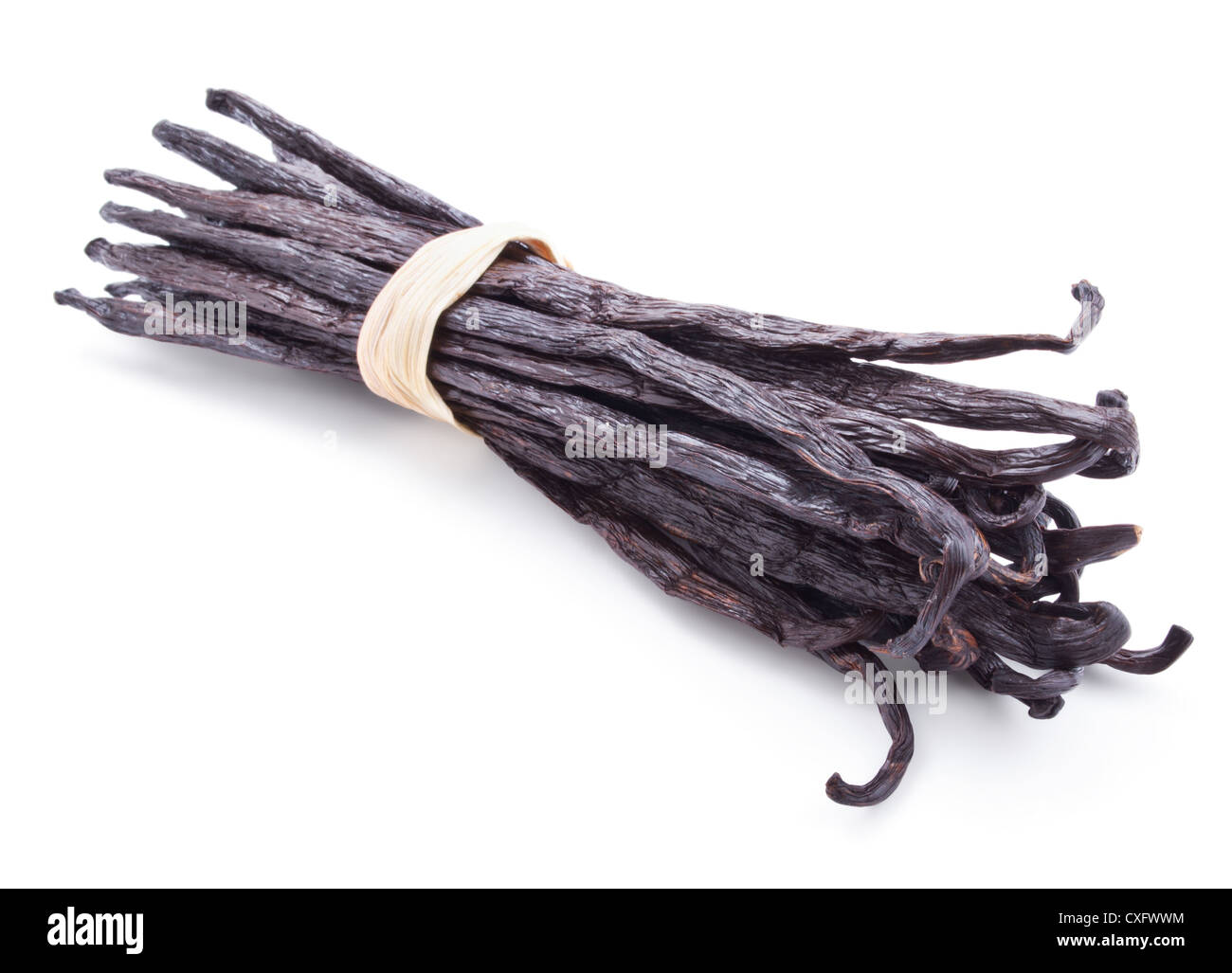 Vanilla pods isolated on white background Stock Photo - Alamy