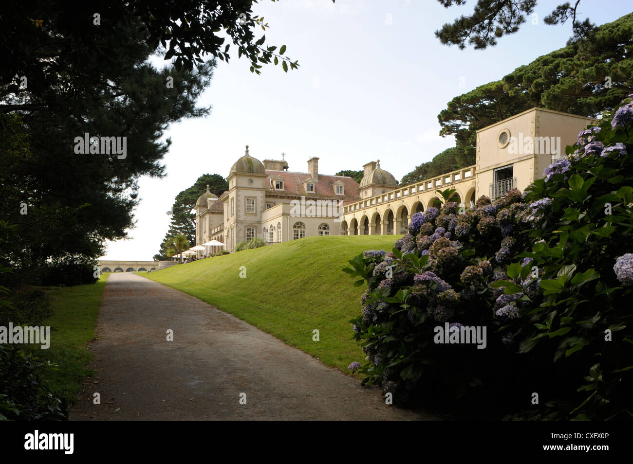 Fowey Hall Entrance Stock Photo - Alamy