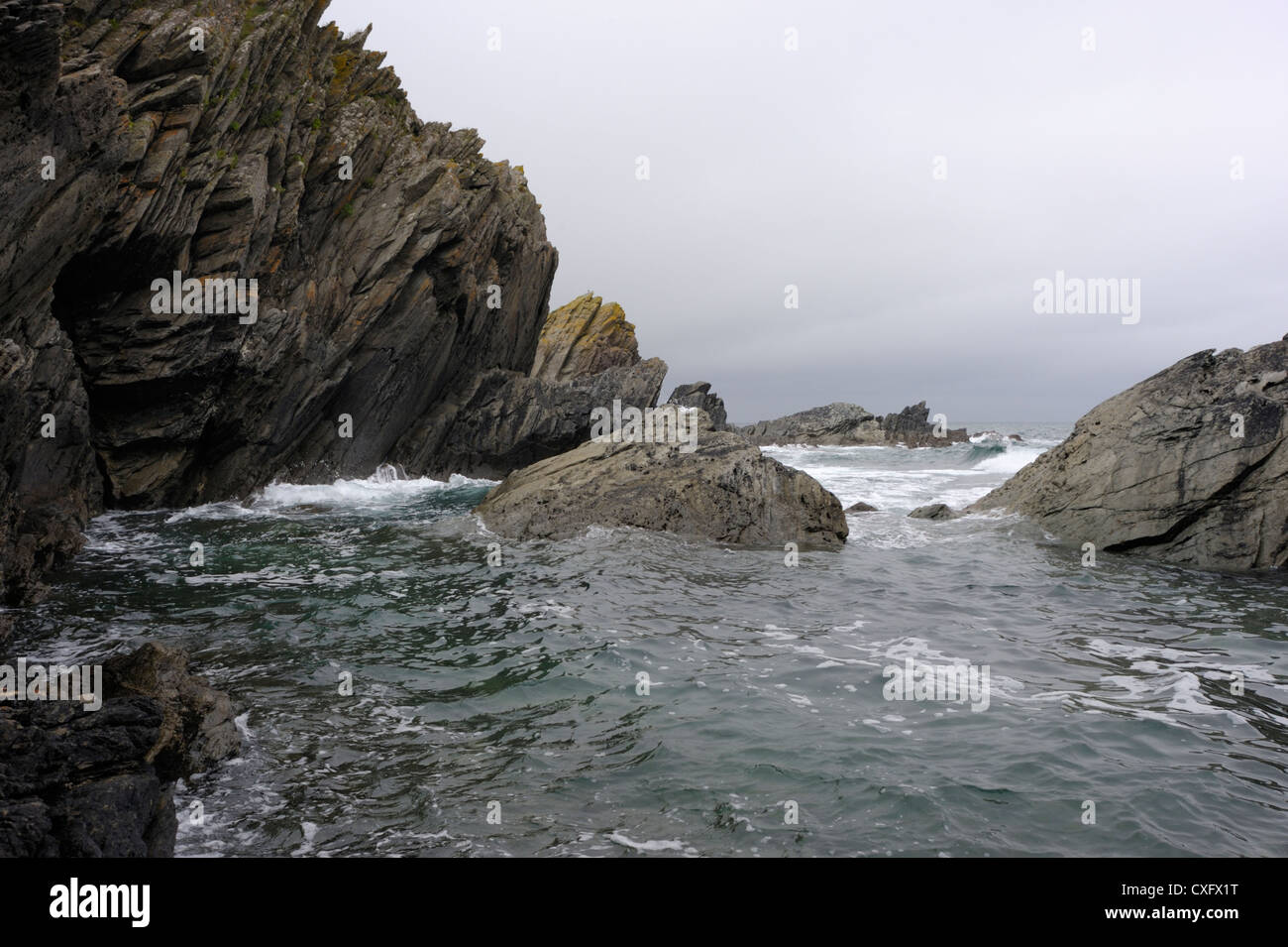 Cornish Sea rocks Stock Photo - Alamy