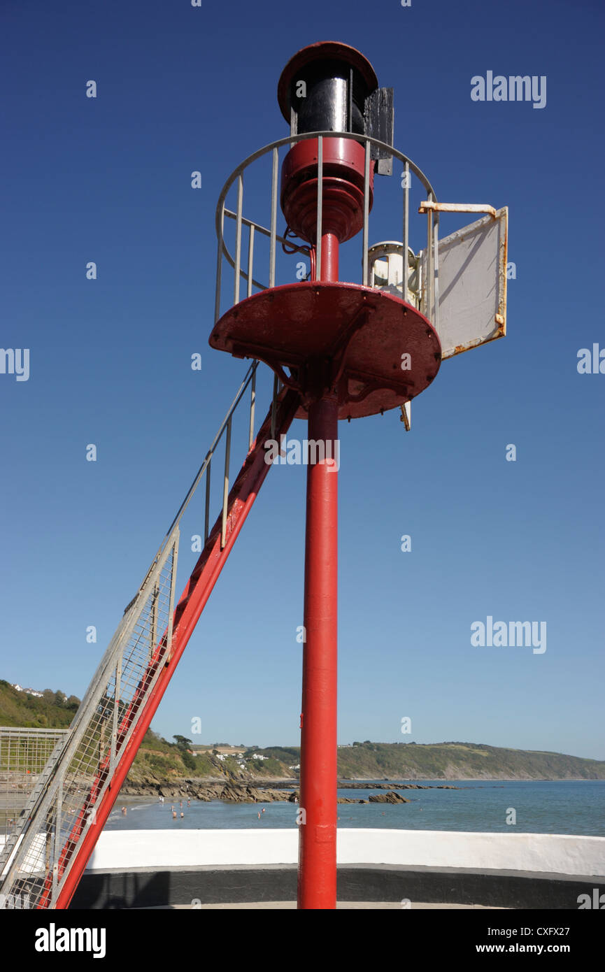 Banjo Pier Lighthouse East Looe Stock Photo - Alamy