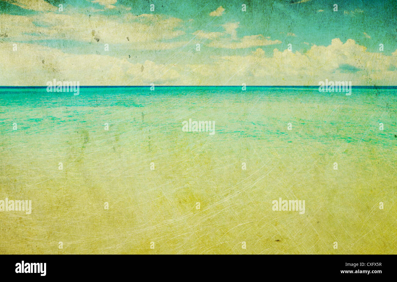 Retro Background of blue sea Stock Photo - Alamy
