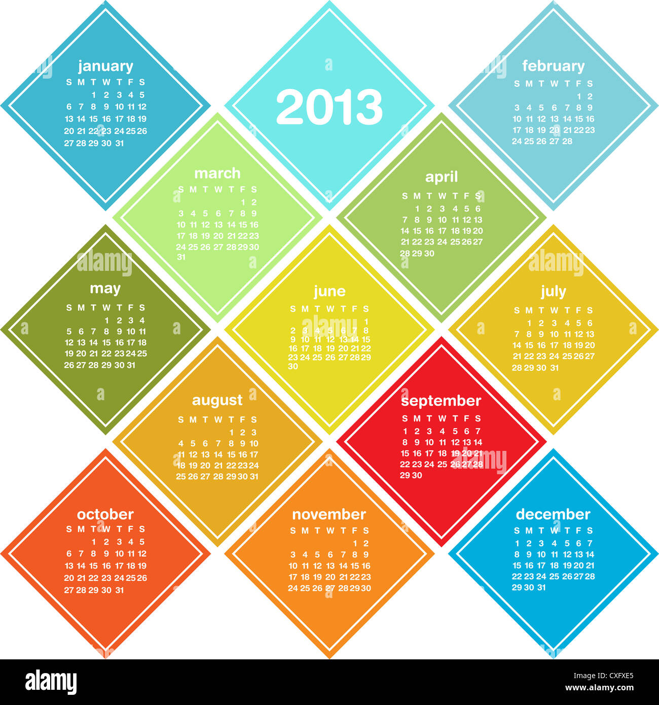 Calendar 2013 hi-res stock photography and images - Alamy