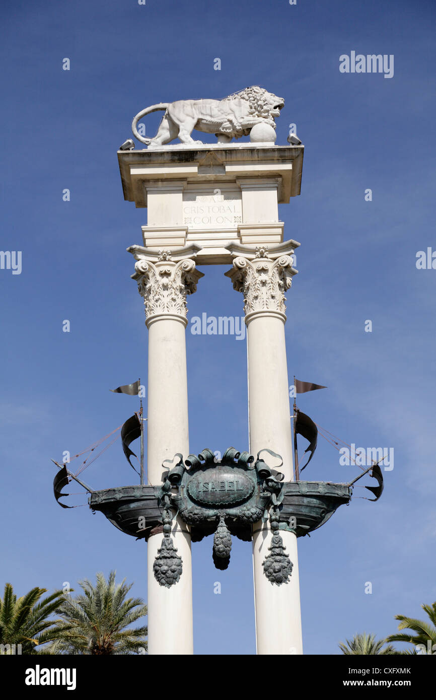 Columbus Monument Christopher Columbus's ship Santa Maria Jardines de ...