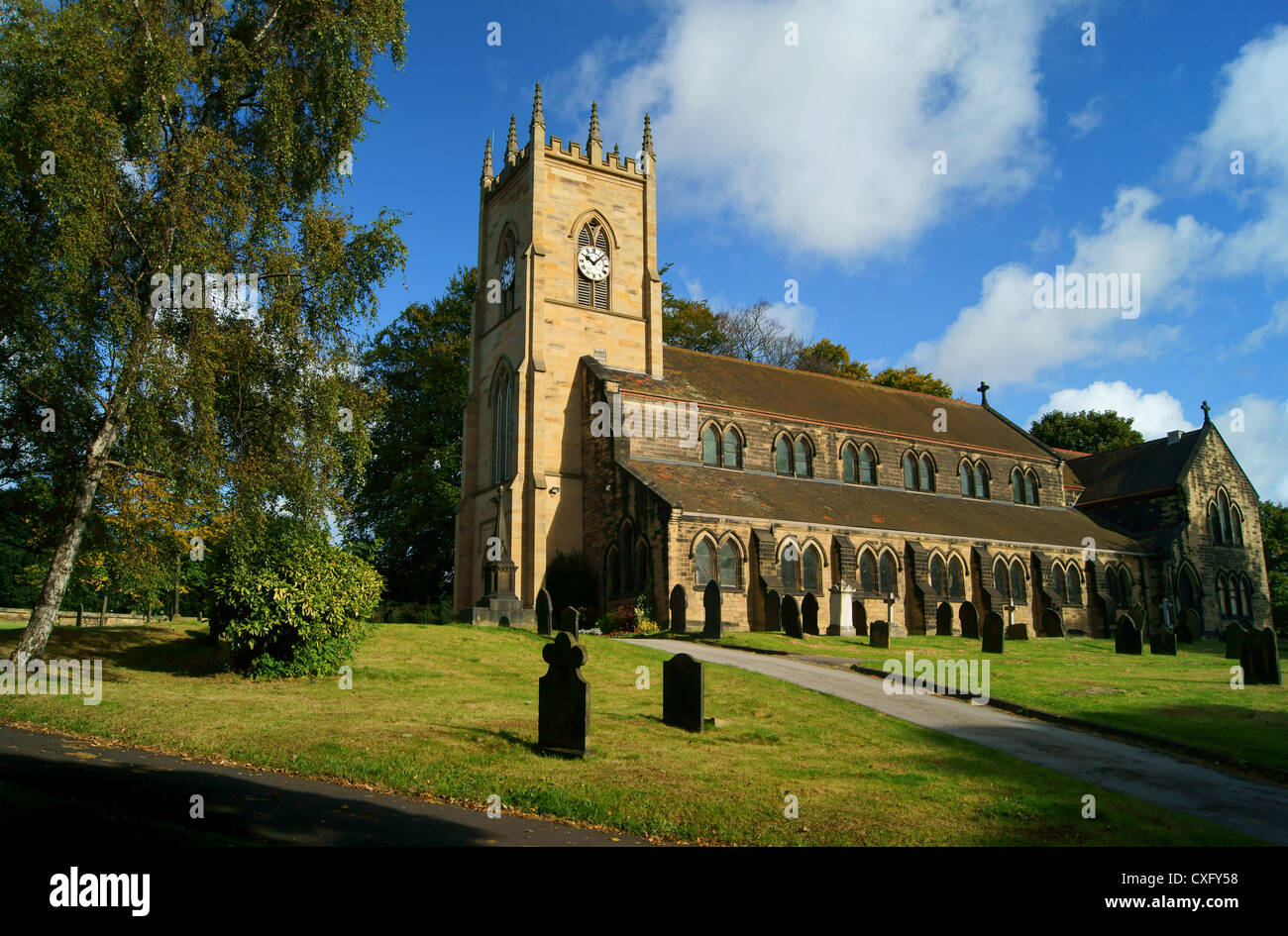 UK,South Yorkshire,Swinton,St Margaret's Church Stock Photo - Alamy