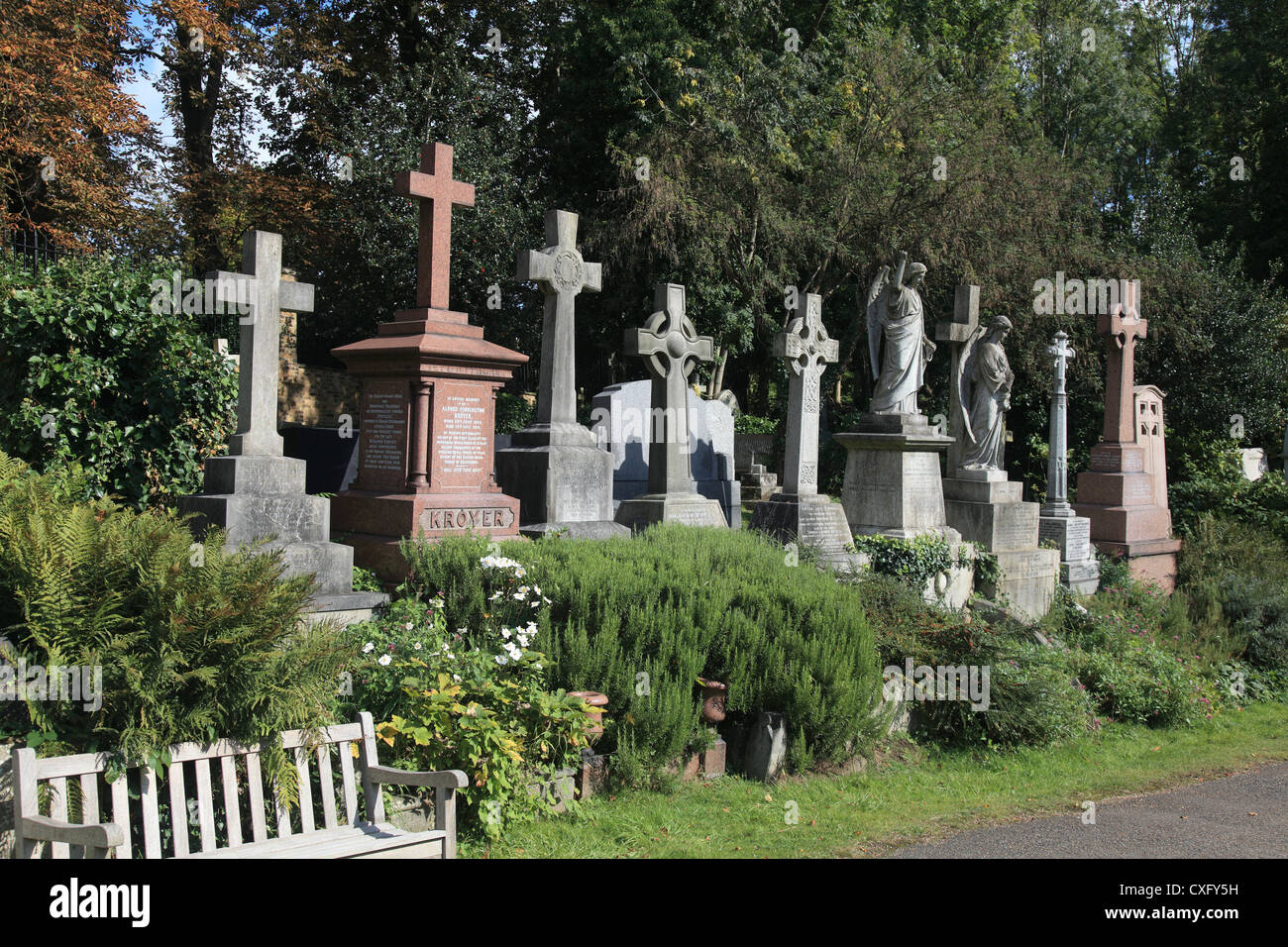 The Highgate East Cemetery in London England Stock Photo - Alamy