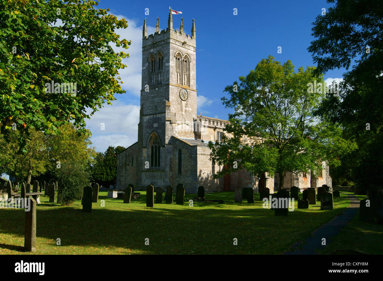 UK,South Yorkshire,Wadworth,St John The Baptist Church Stock Photo - Alamy