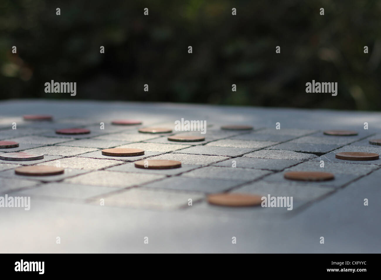 A large outdoor checker board Stock Photo - Alamy