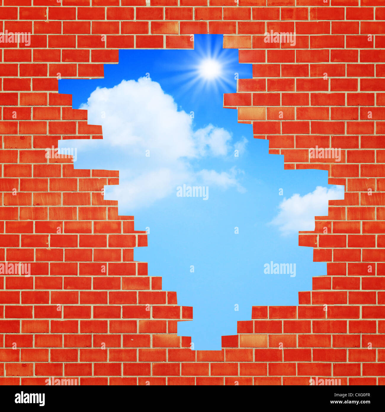 Way to Freedom. Abstract architectural backgrounds for your design ...