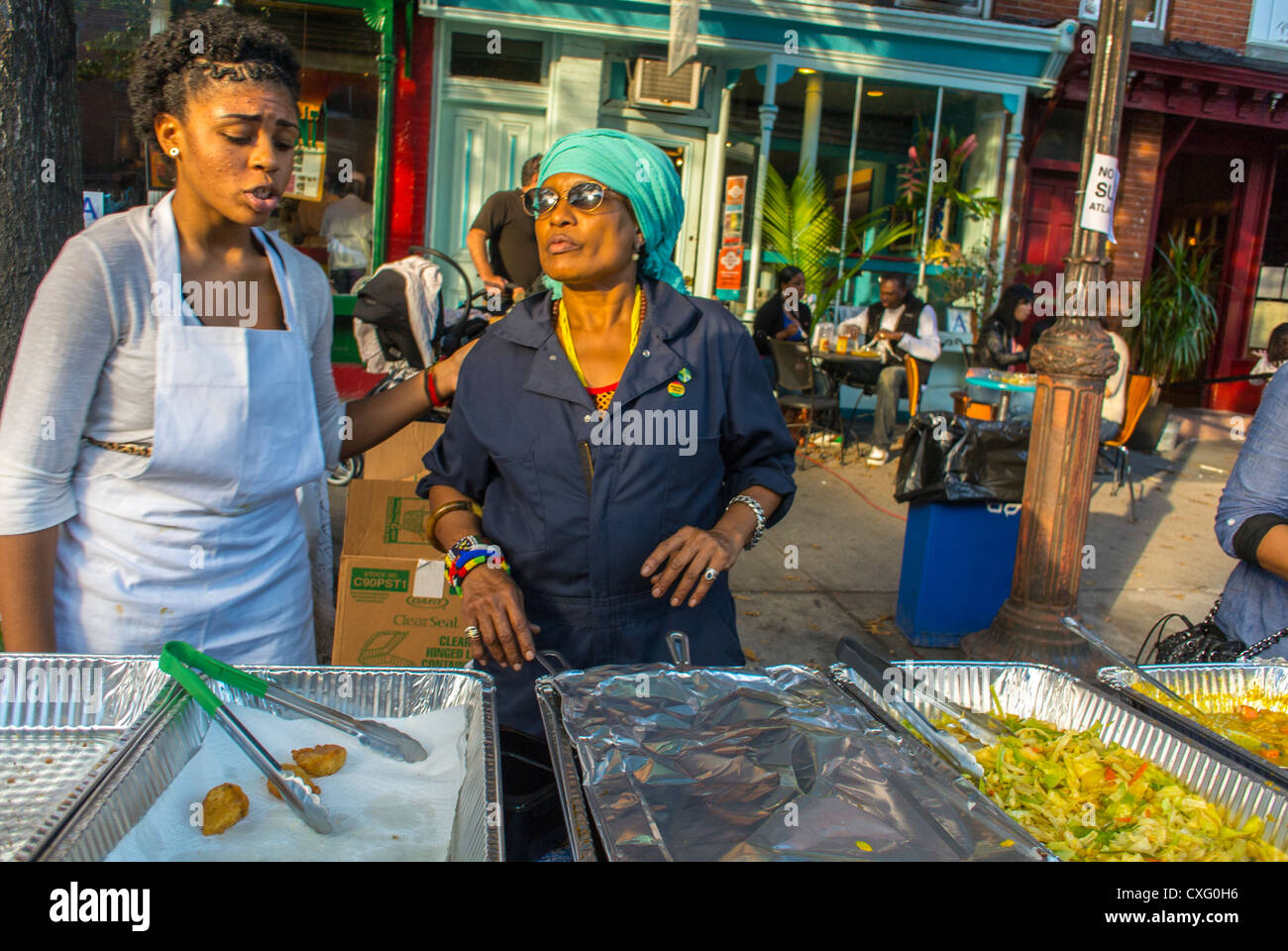 New York City, USA, African American Women Working at African Street ...