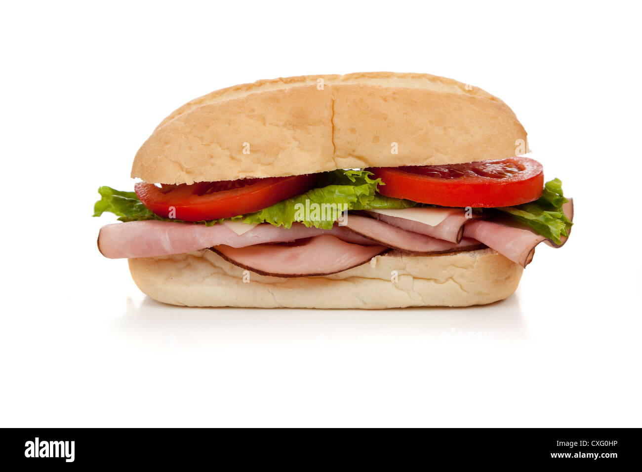 Ham submarine sandwich Stock Photo - Alamy