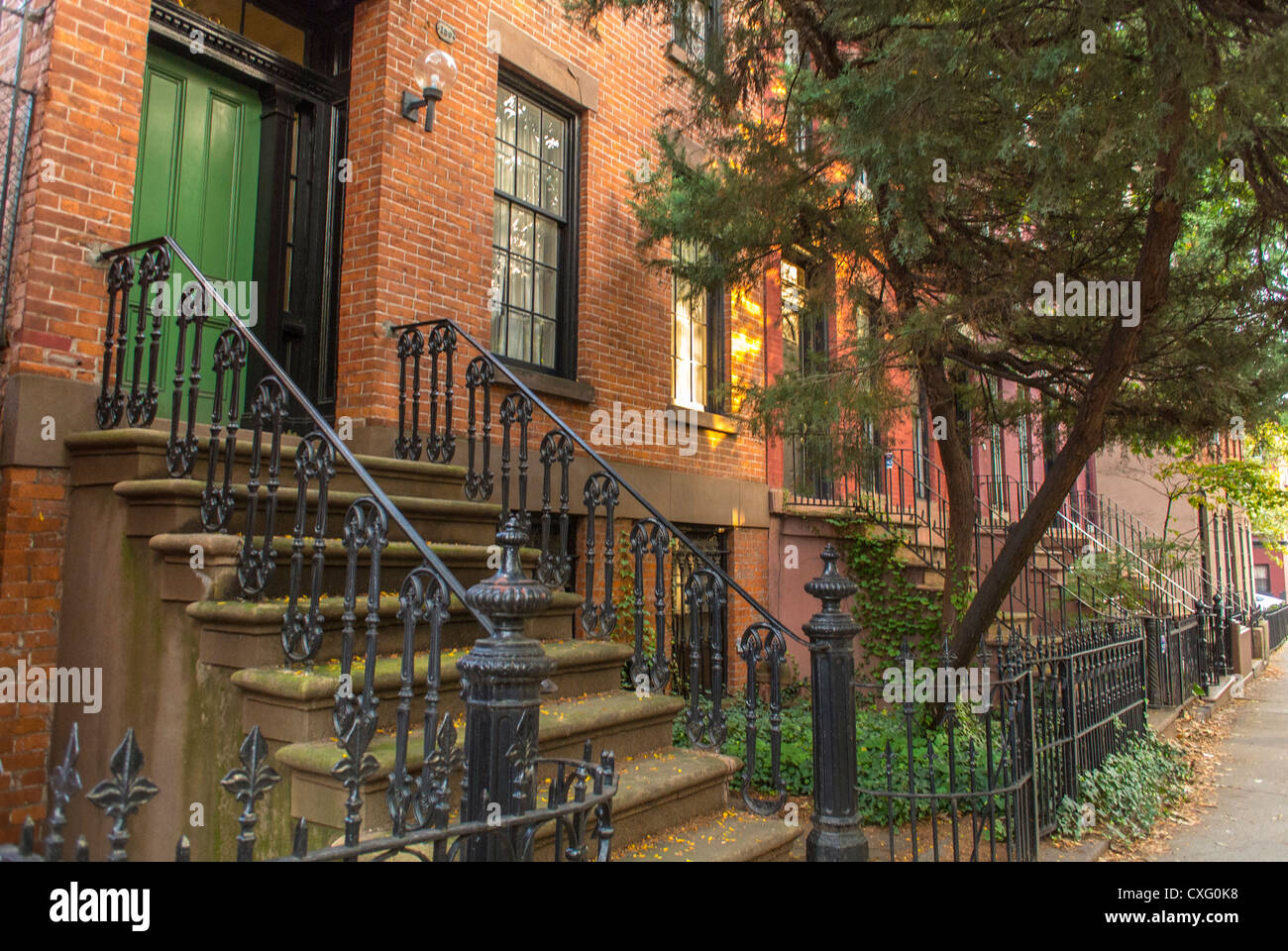 Brick Row Houses High Resolution Stock Photography and Images - Alamy