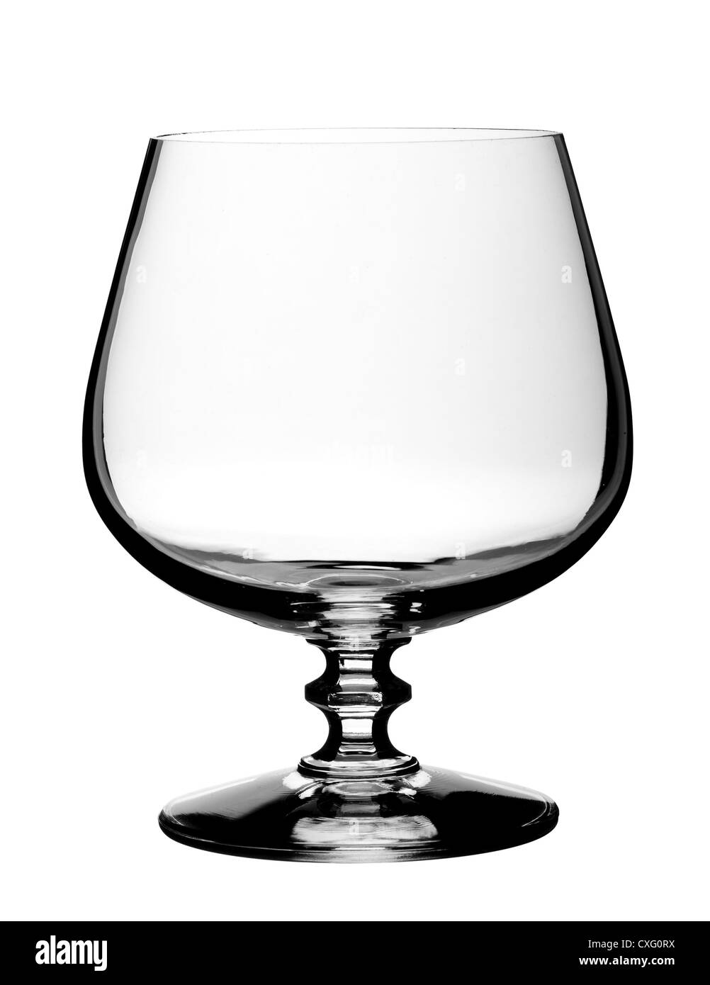 glass goblet, isolated on a white background Stock Photo - Alamy