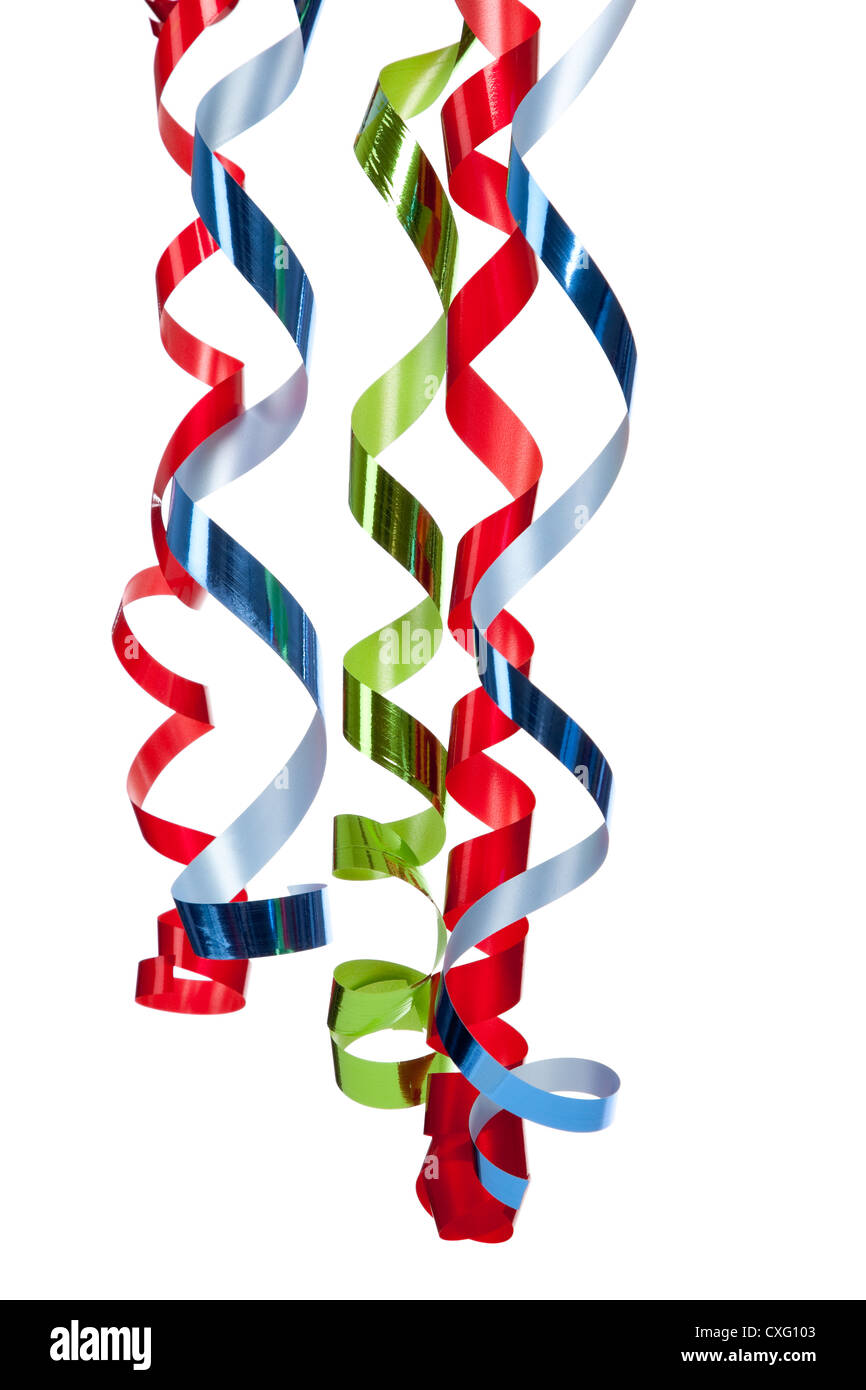 Hanging curly ribbon Stock Photo - Alamy