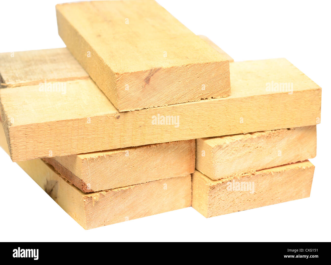 wood planks isolated on white background Stock Photo - Alamy