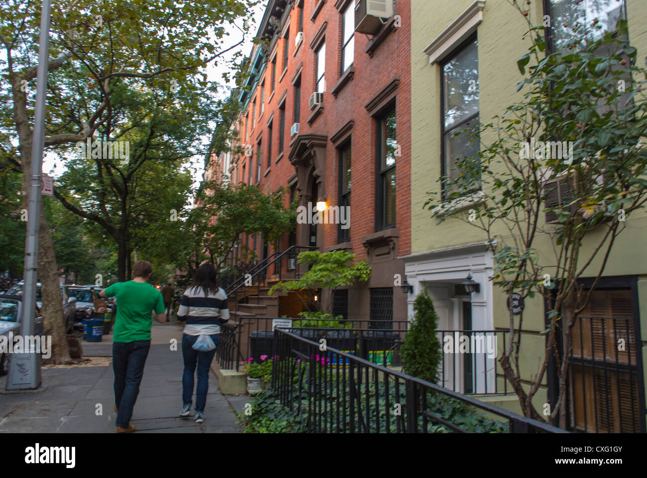 New York City, NY, USA, Brooklyn Street Scenes, Townhouses, Row Houses ...