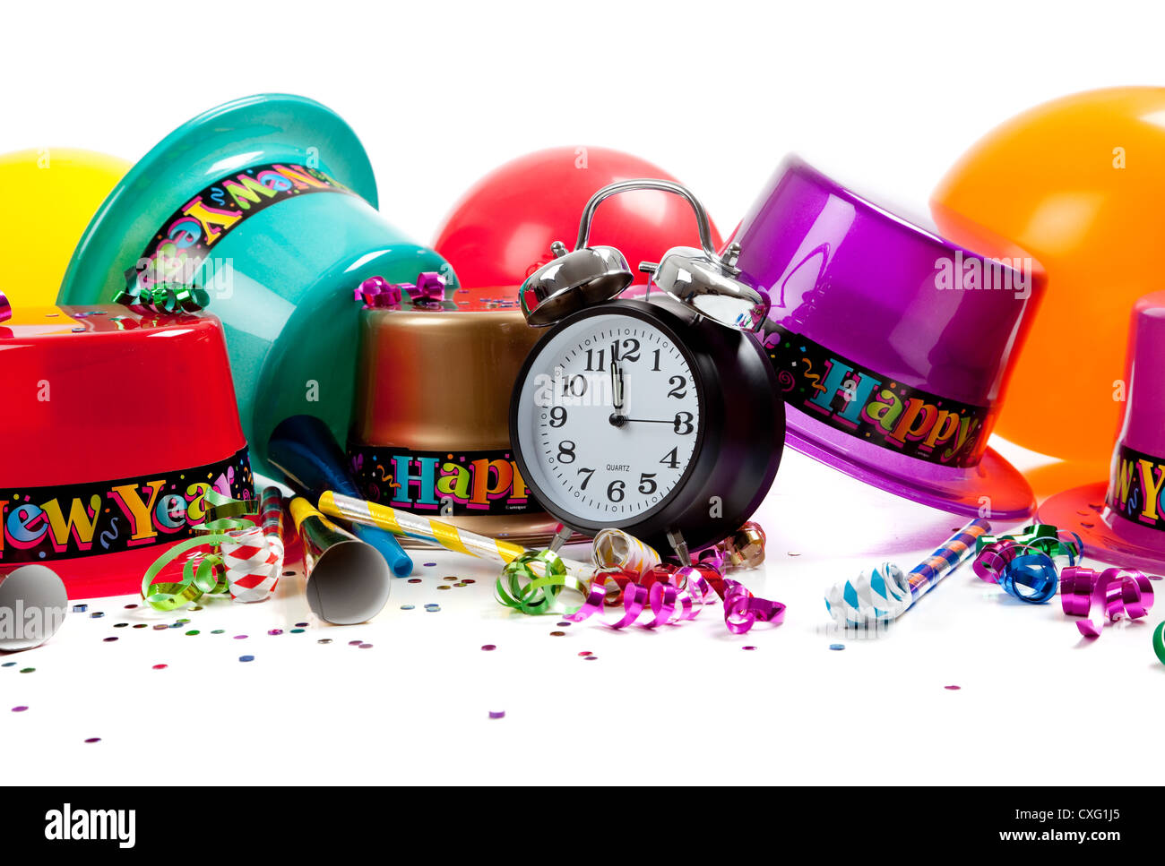 New years eve party black and white hi-res stock photography and images ...