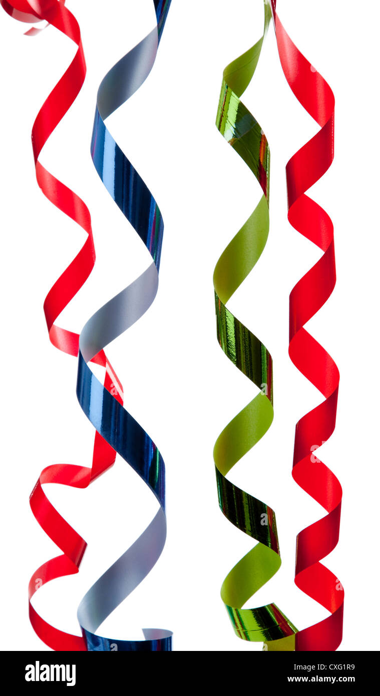 Curly gift wrapping ribbon Stock Photo - Alamy