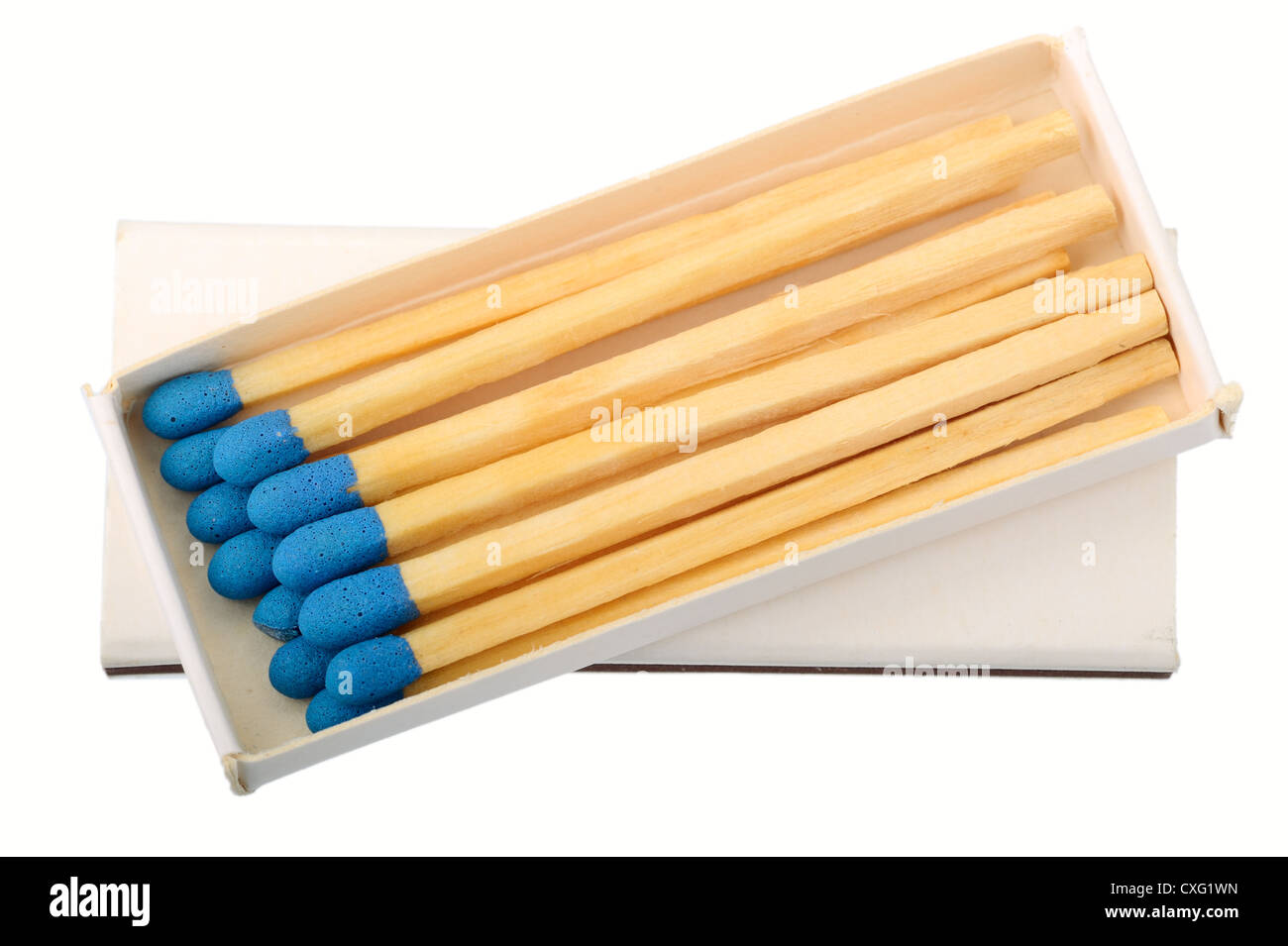 Open box of matches, isolated on a white background Stock Photo - Alamy