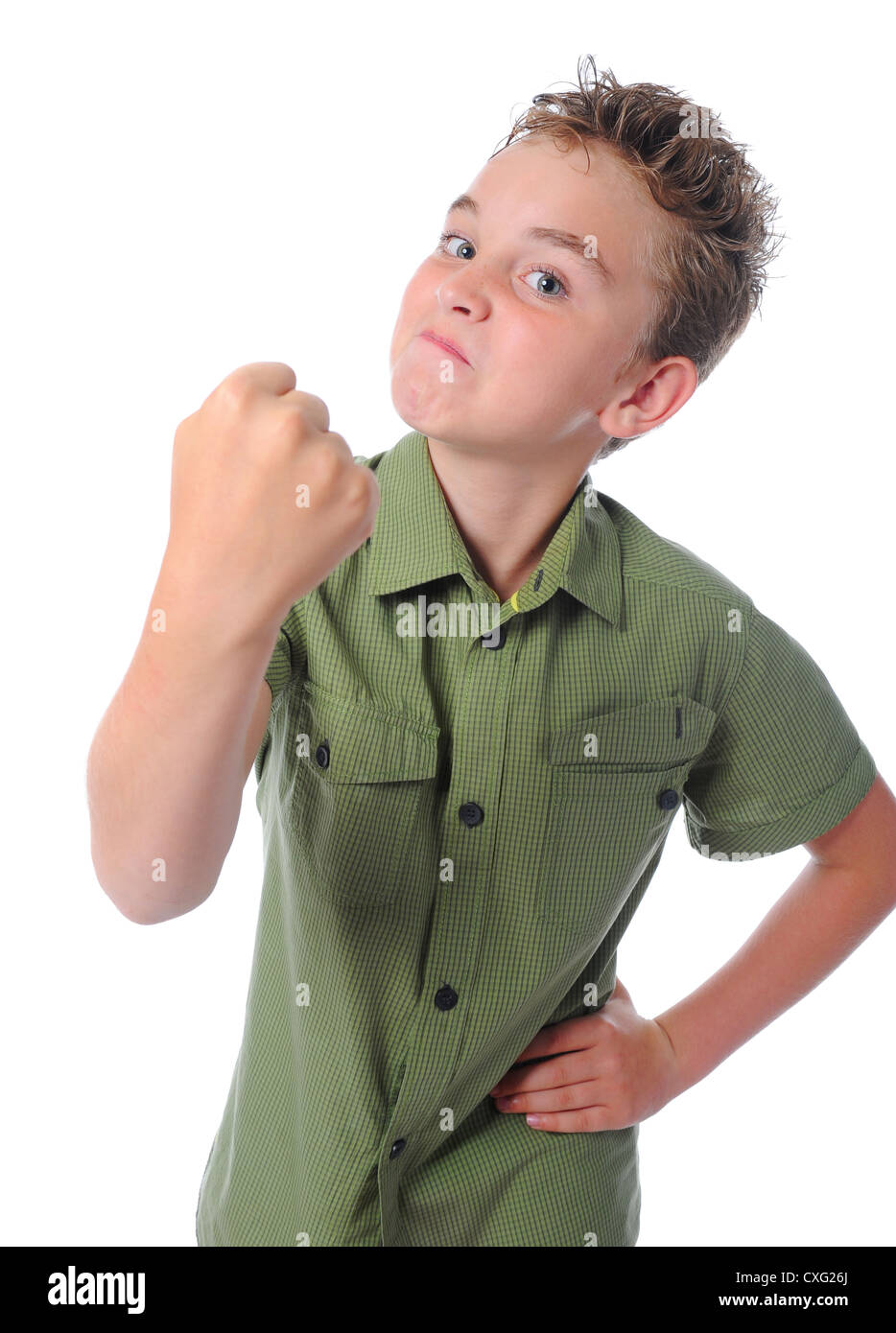 Angry little boy Stock Photo - Alamy